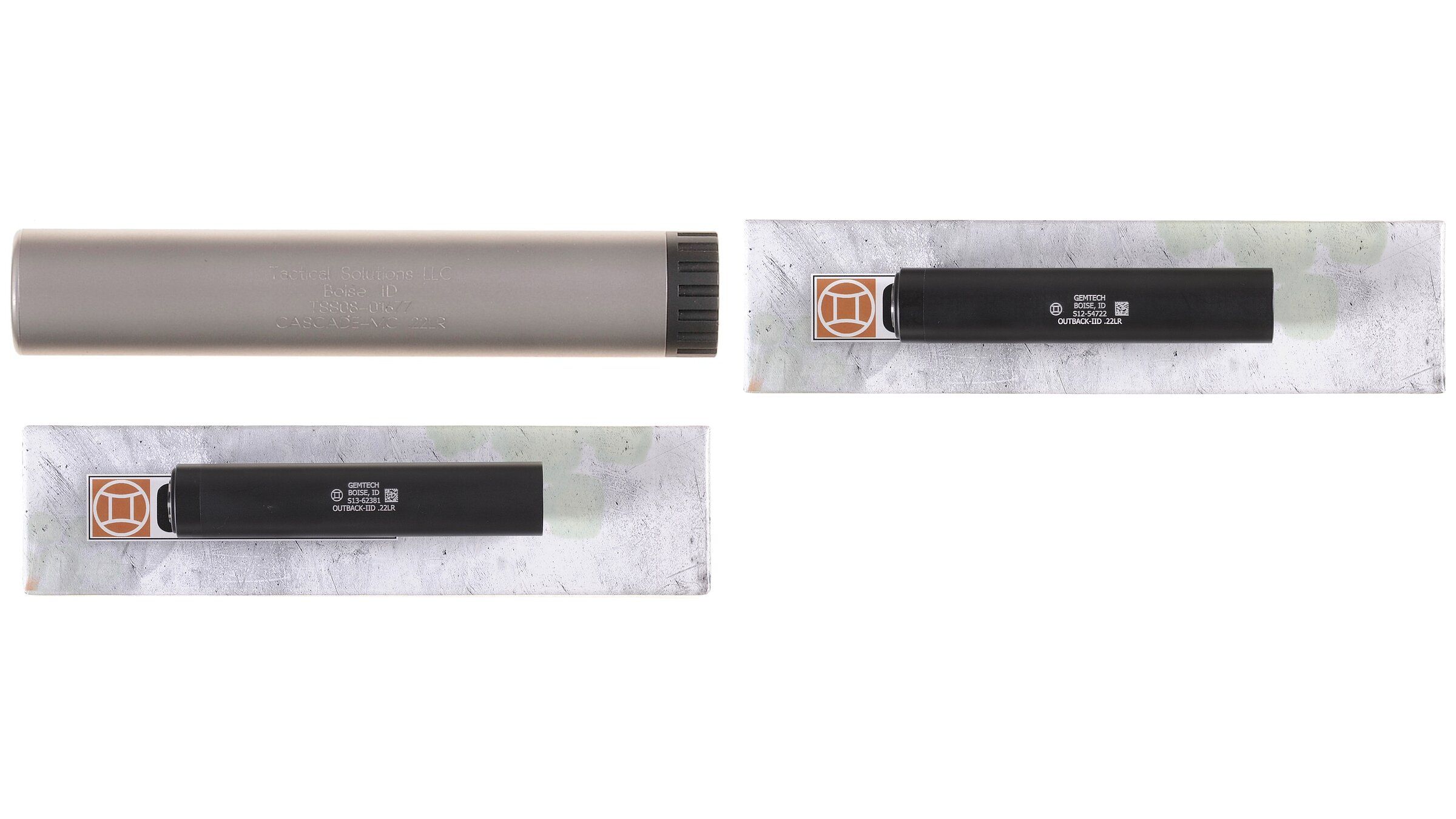 Three .22 LR Class III/NFA Silencers | Rock Island Auction