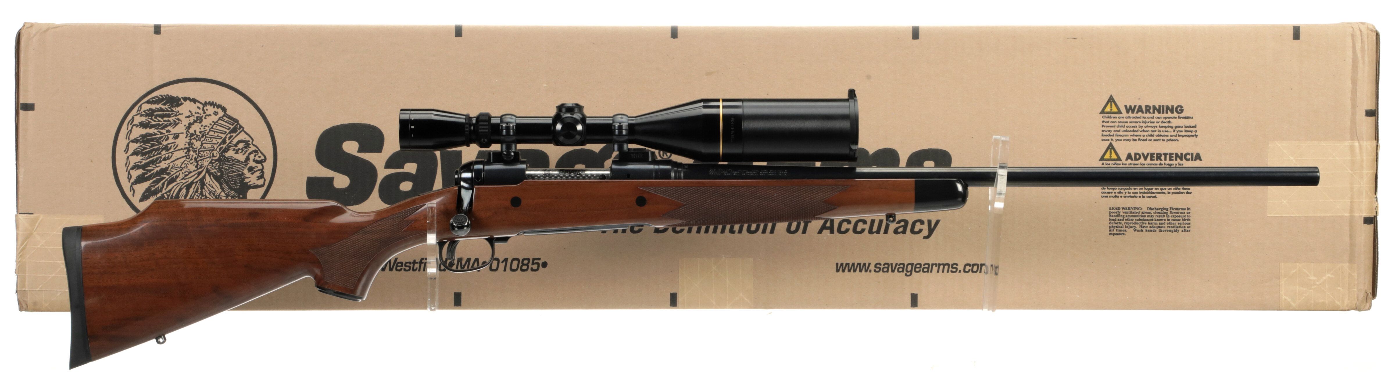 Savage Model 14 Classic Rifle with Box and Leupold Scope | Rock Island ...