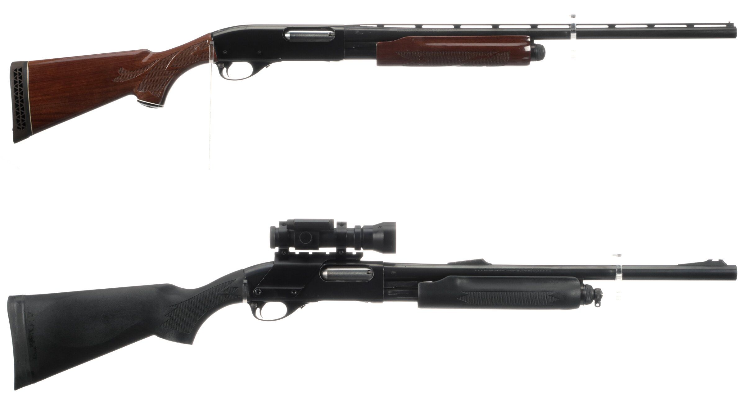 Two Remington Model 870 Slide Action Shotguns | Rock Island Auction