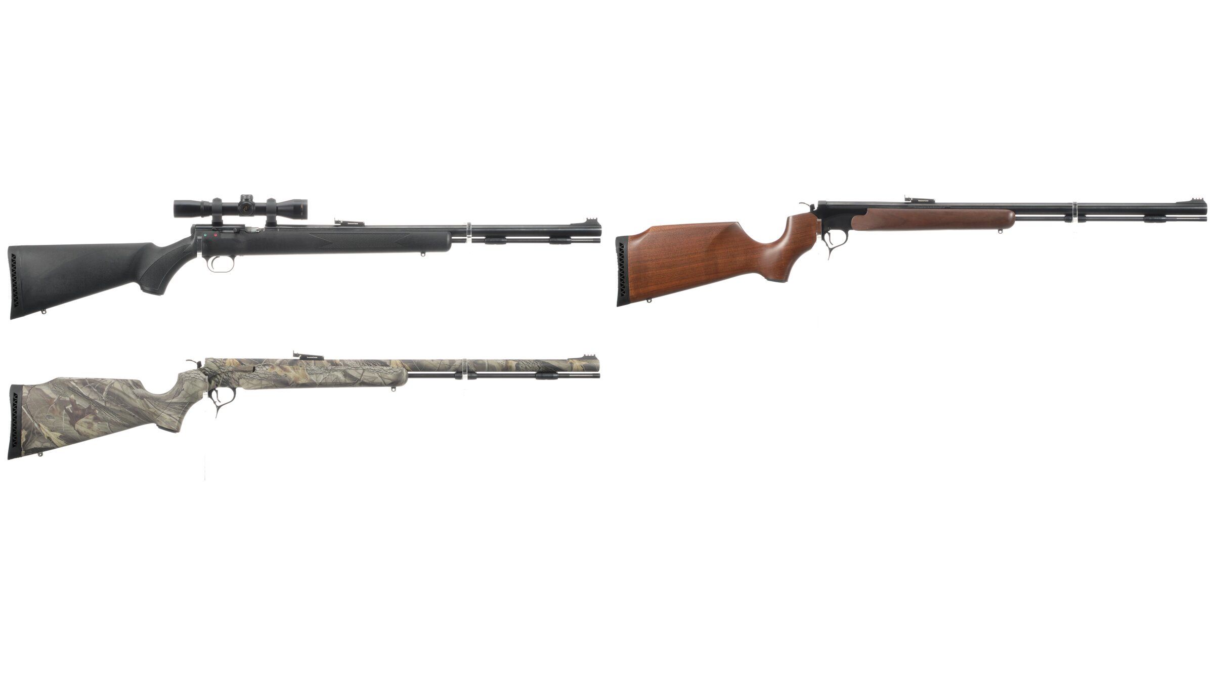 Three Thompson Center Arms Single Shot Rifles | Rock Island Auction