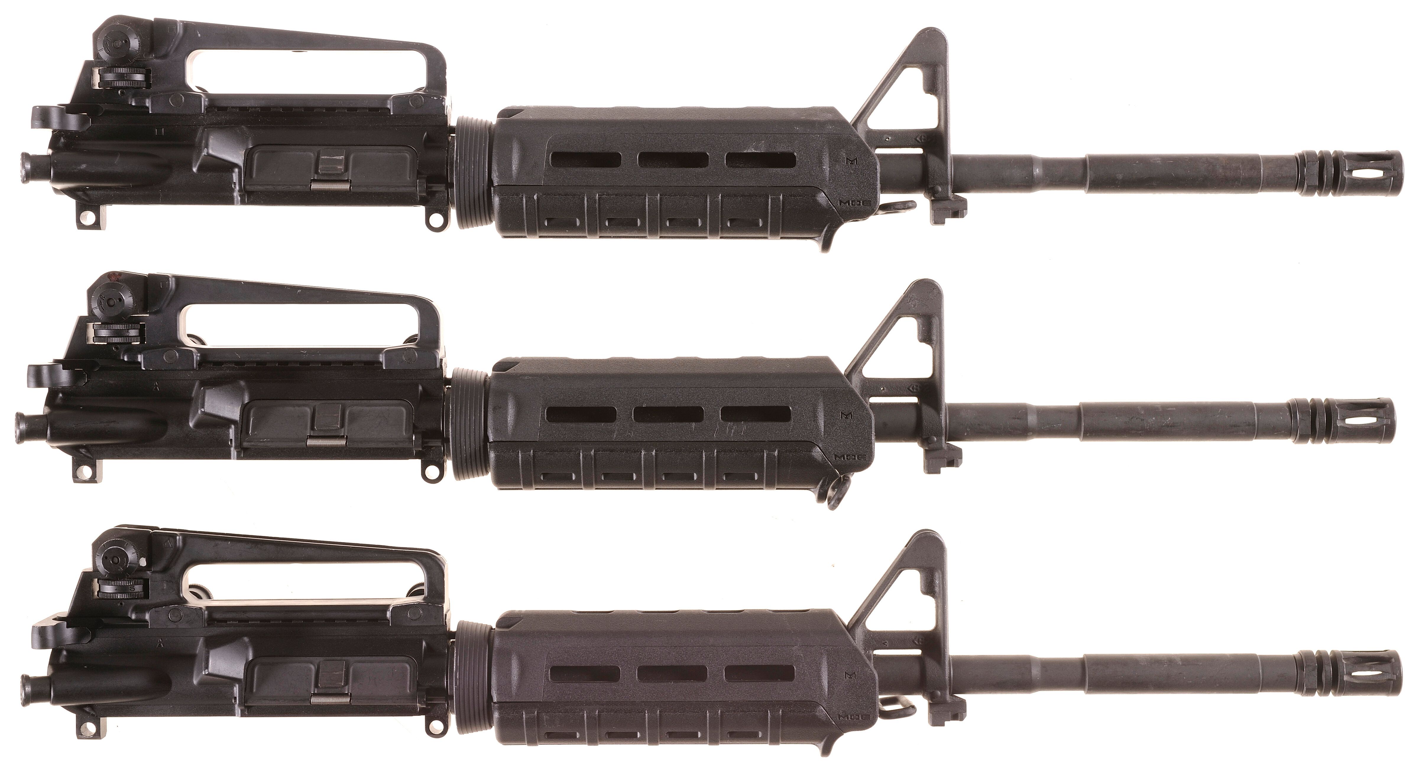Three Bushmaster AR15 Style Complete Upper Receivers | Rock Island Auction