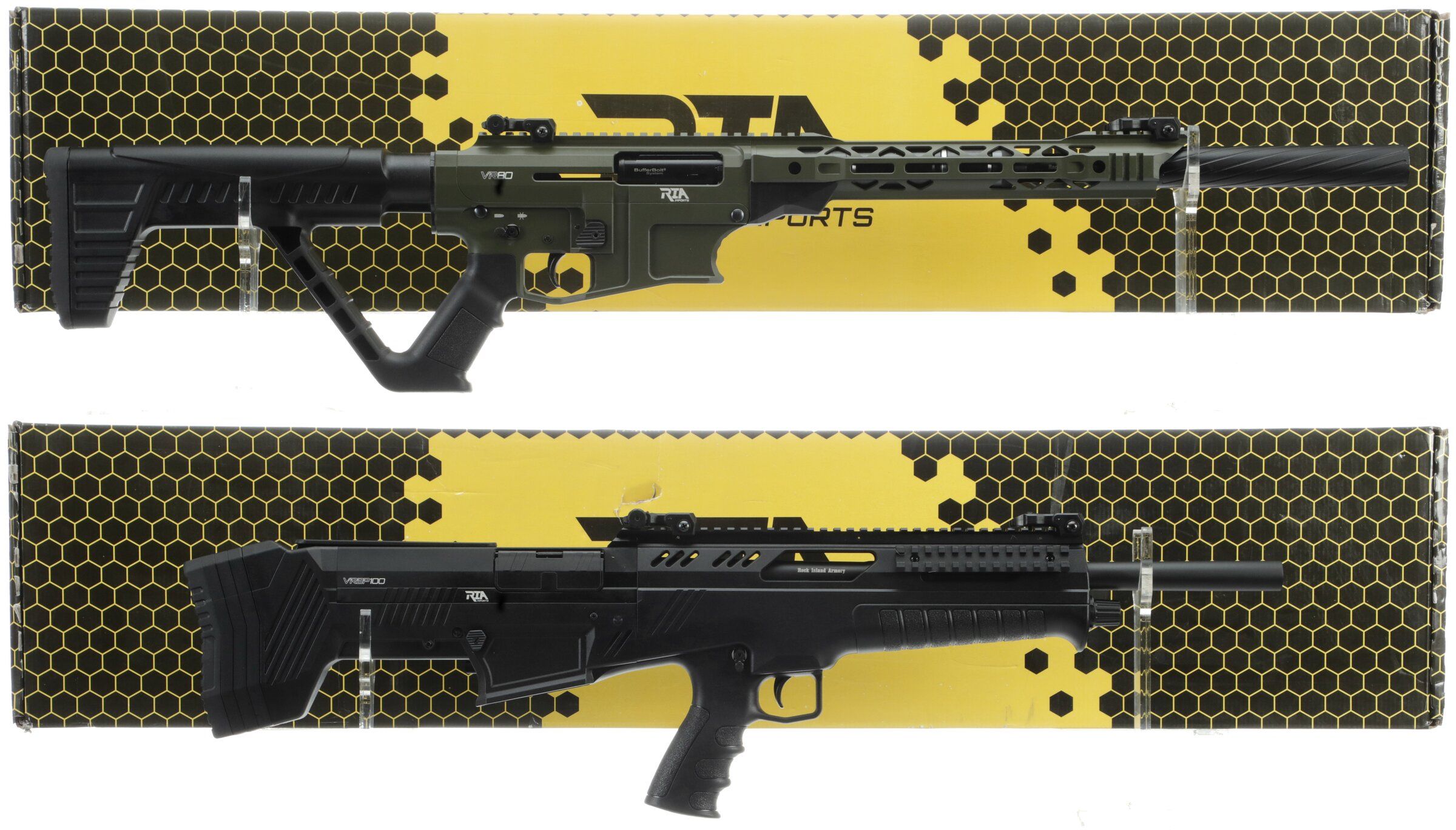 Two Ria Imports Semi Automatic Shotguns With Boxes Rock Island Auction