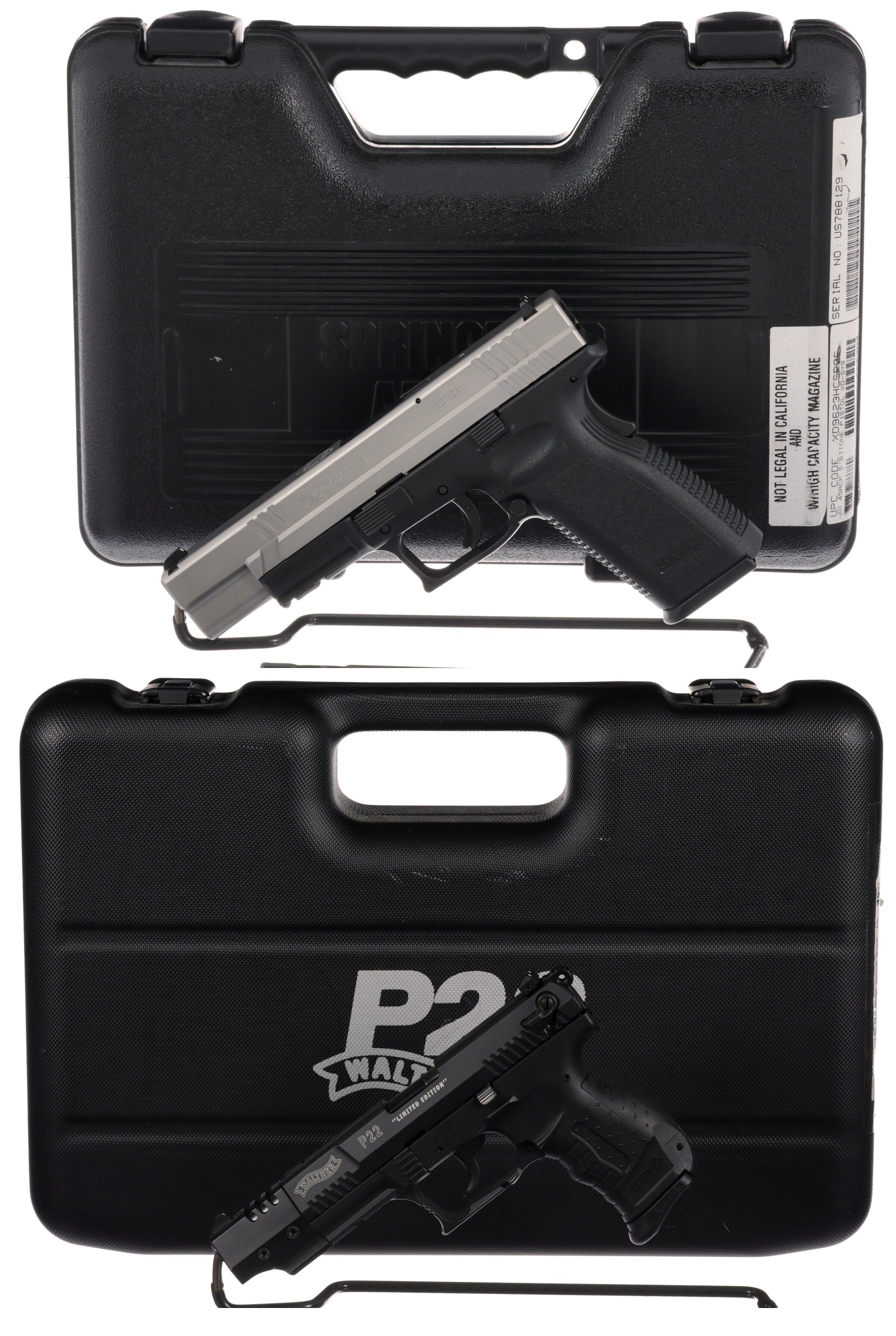 Two Semi-Automatic Pistols with Cases | Rock Island Auction