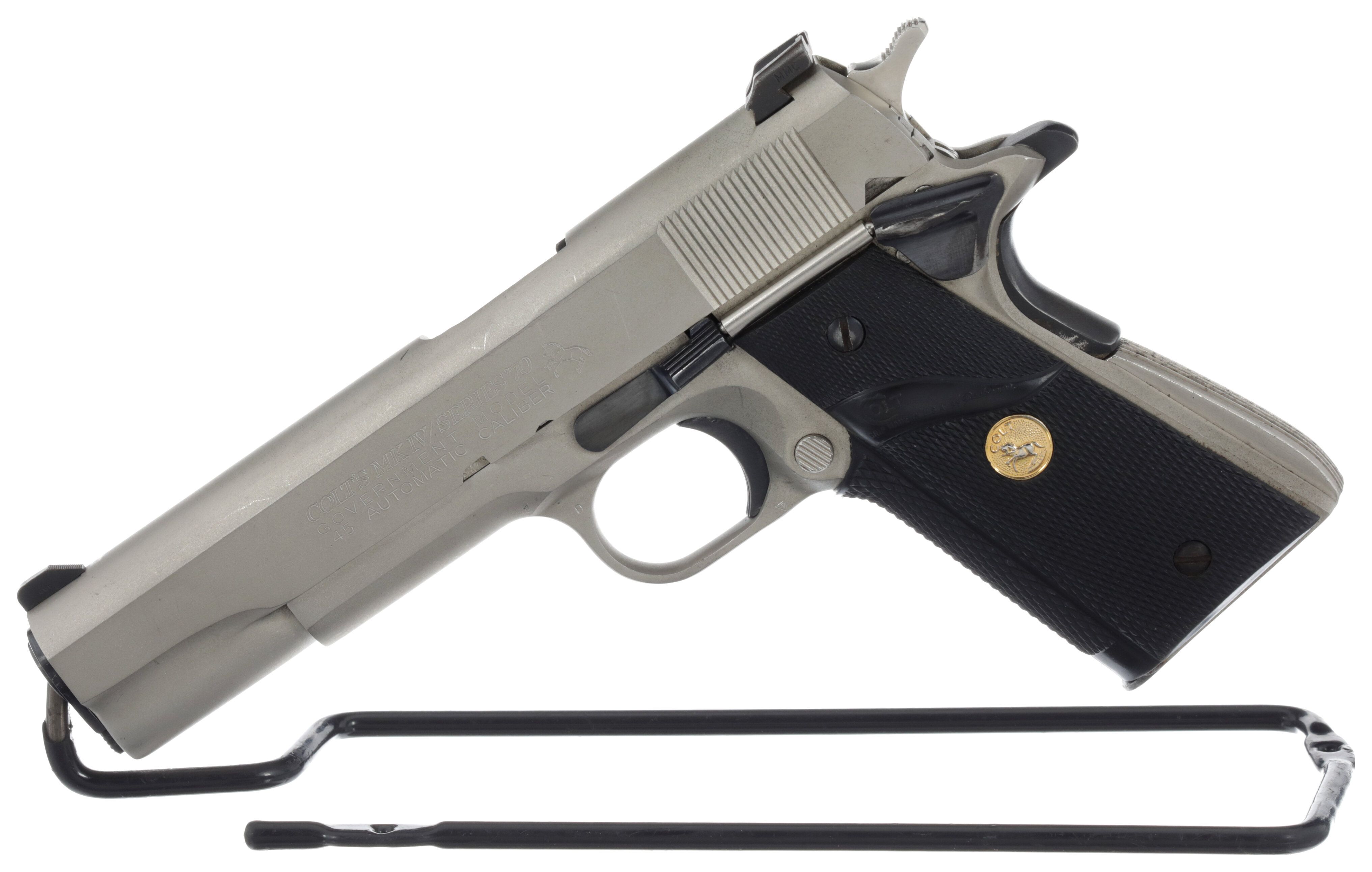 Colt Mk Iv Series 70 Government Model Semi Automatic Pistol Rock