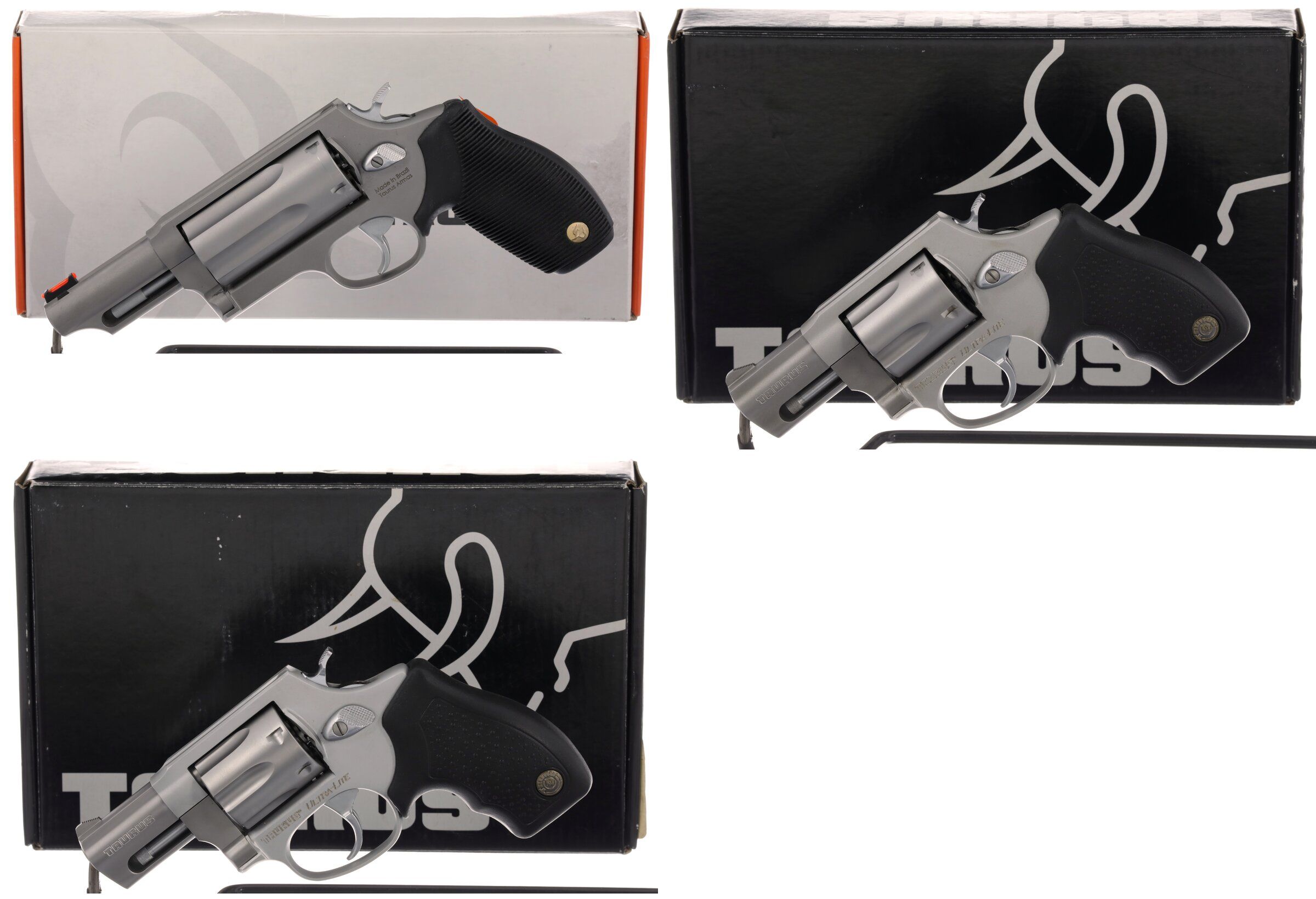 Three Taurus Double Action Revolvers with Boxes | Rock Island Auction