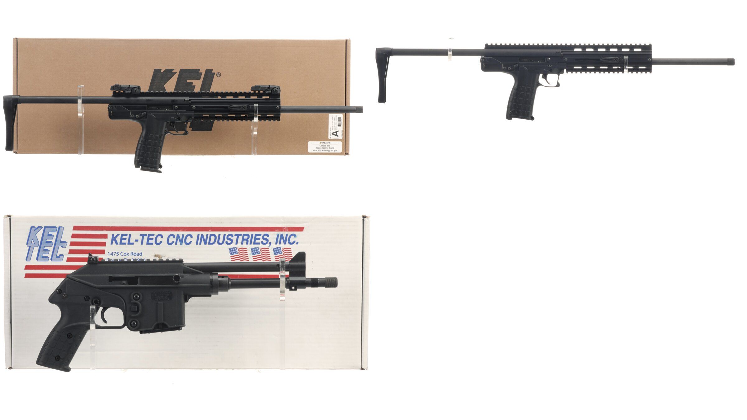 Three Semi-Automatic Kel-Tec Firearms | Rock Island Auction