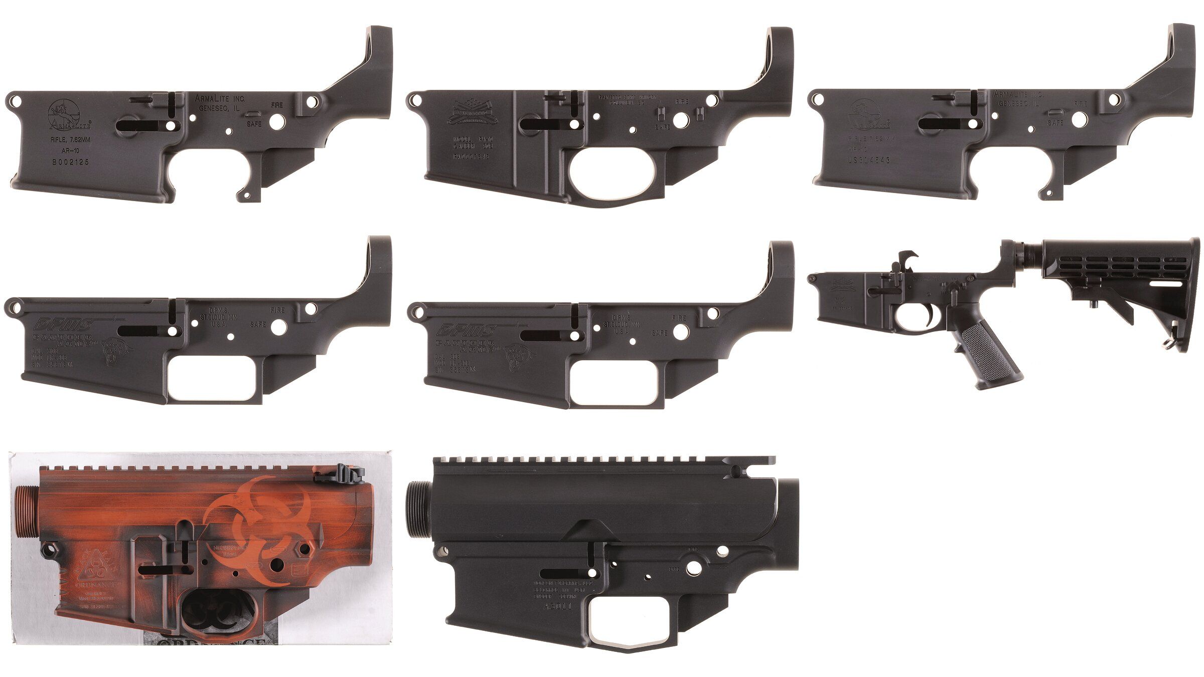 Eight Semi-Automatic Rifle Lower Receivers | Rock Island Auction