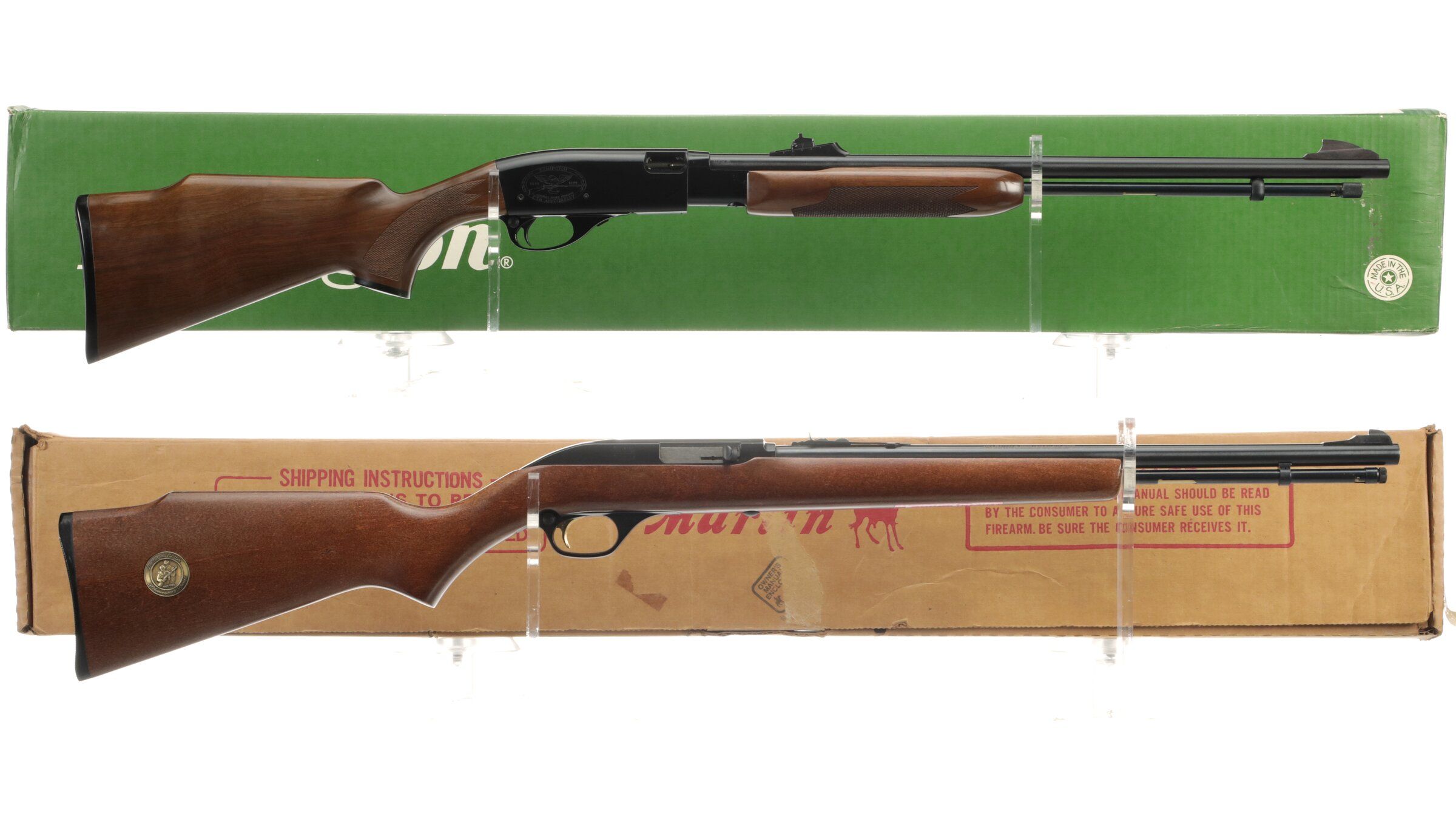Two Rifles with Boxes | Rock Island Auction