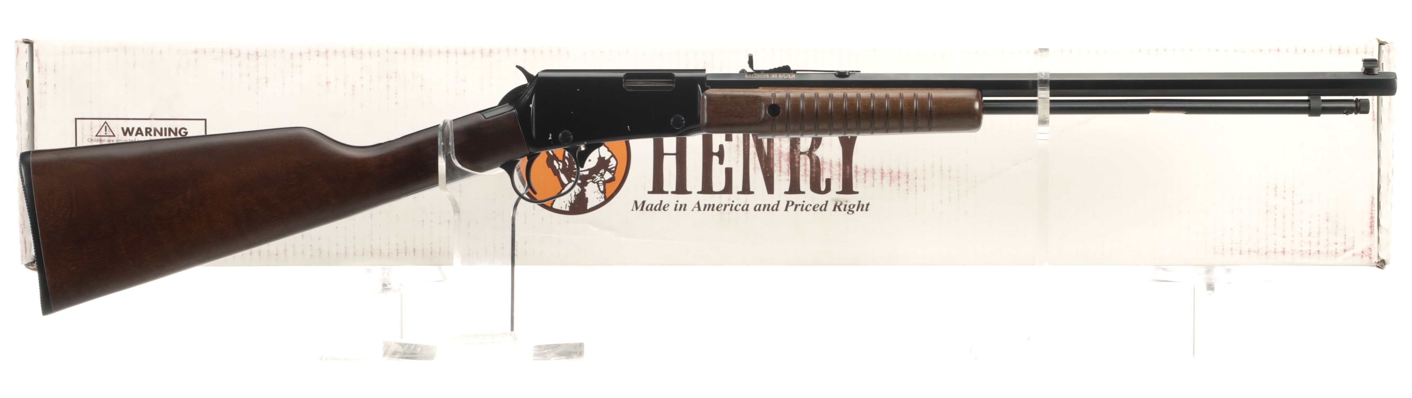 Henry Model H003T Slide Action Rifle with Box | Rock Island Auction