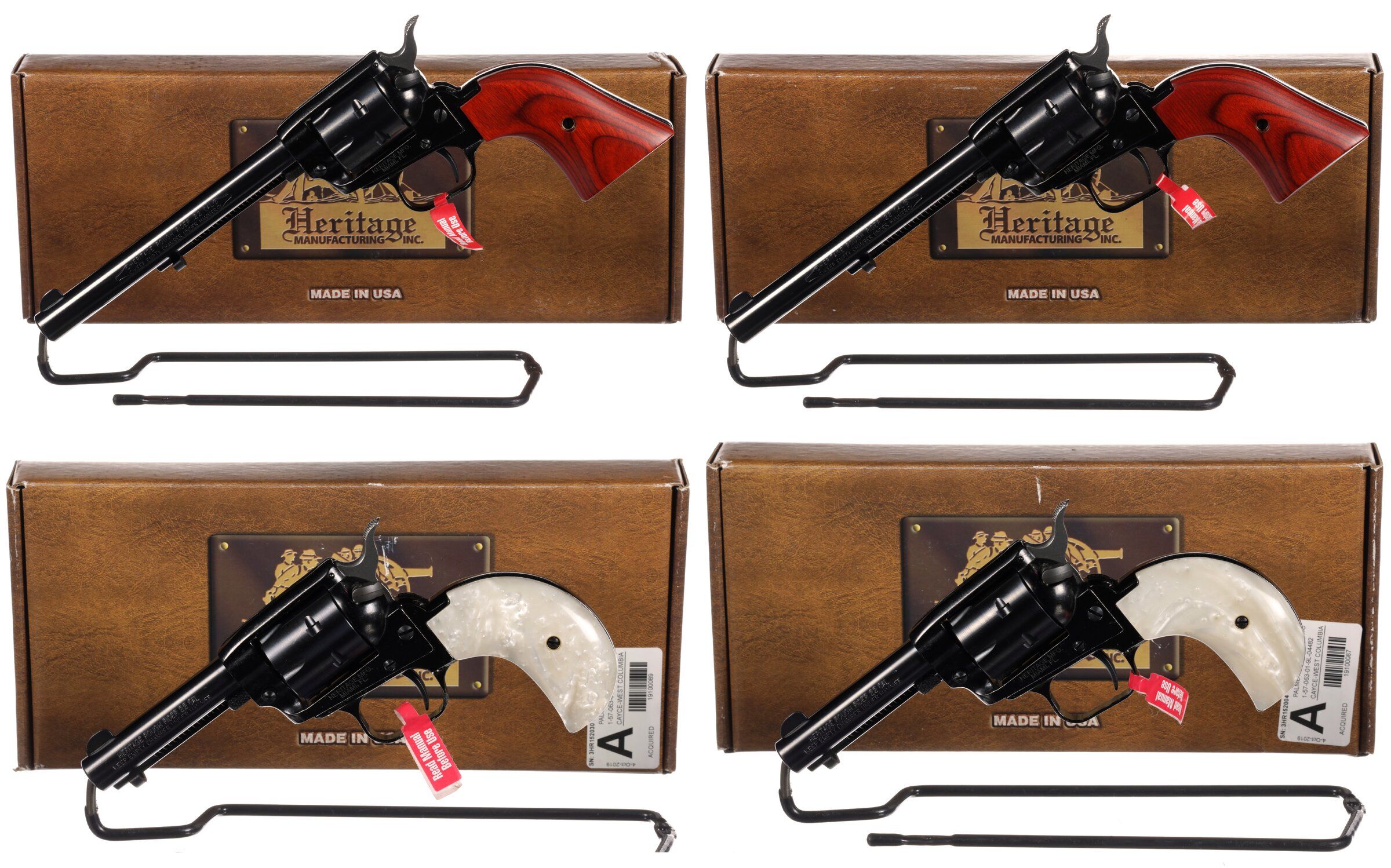 Four Heritage Manufacturing Rough Rider Revolvers with Boxes | Rock ...