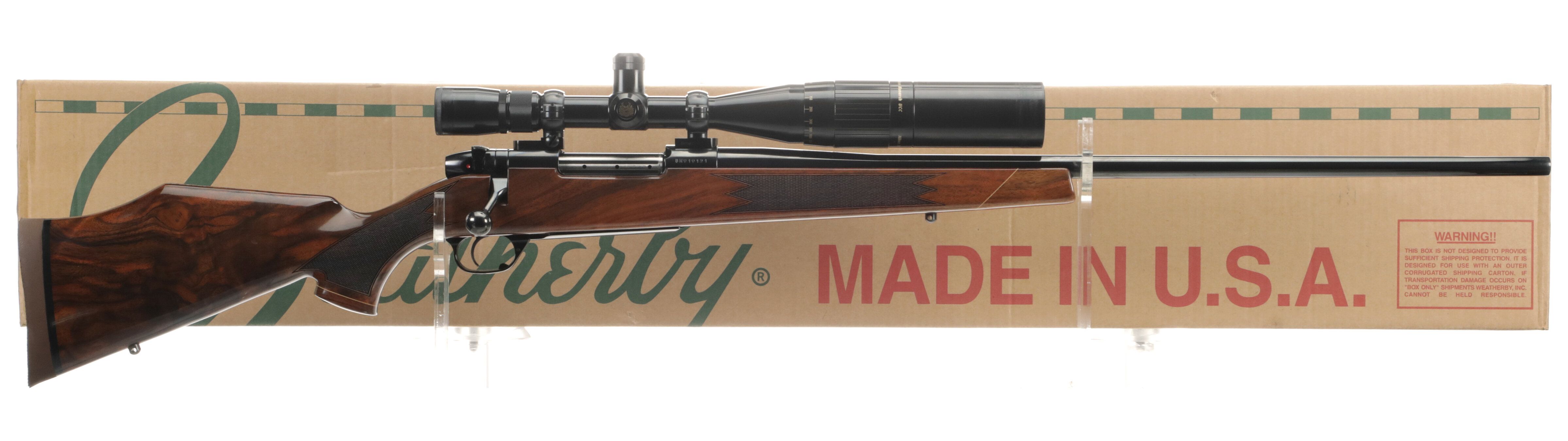Weatherby Mark V Deluxe Bolt Action Rifle with Box and Scope | Rock ...