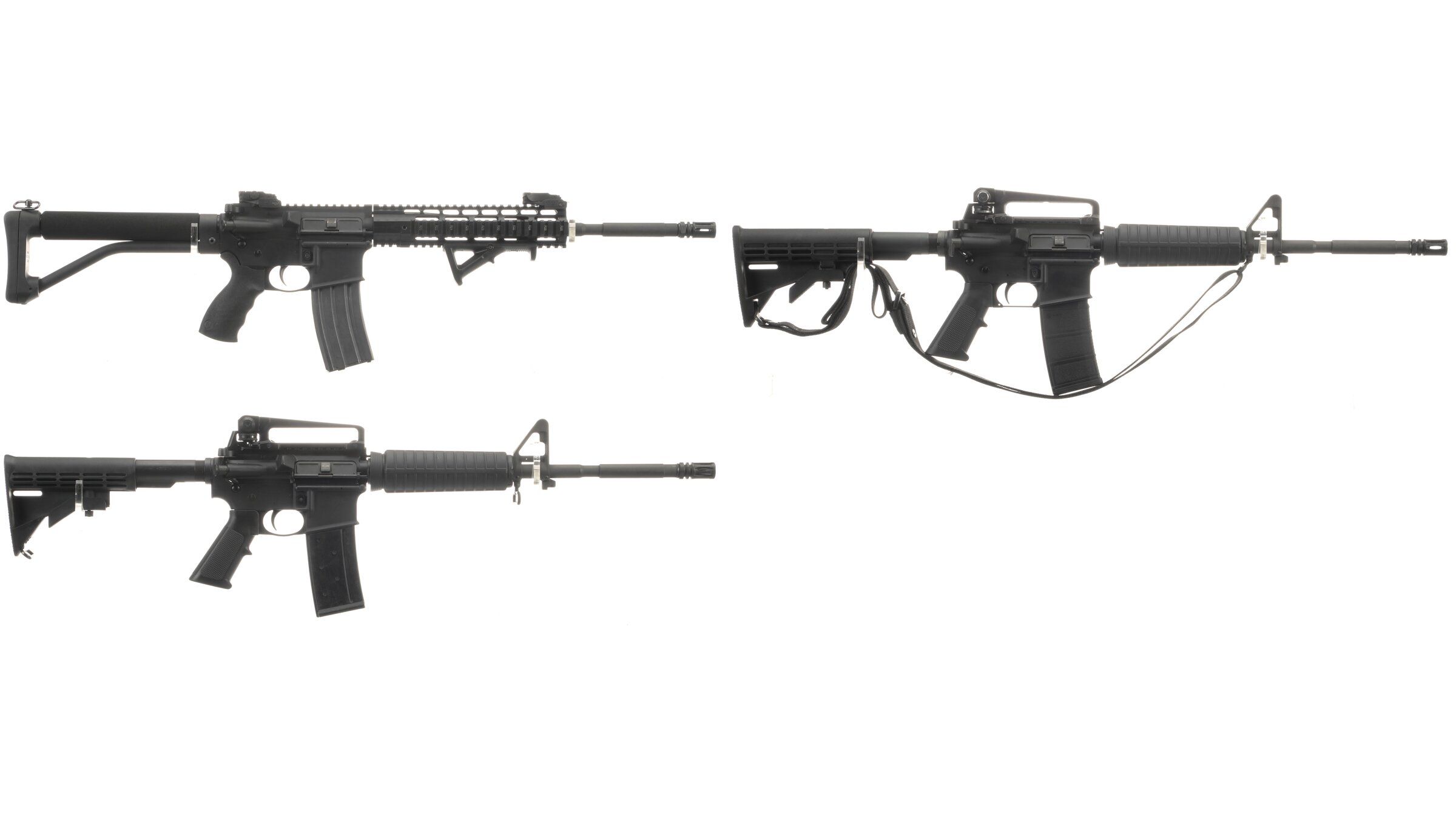 Three Anderson Manufacturing AM-15 Semi-Automatic Rifles | Rock Island ...