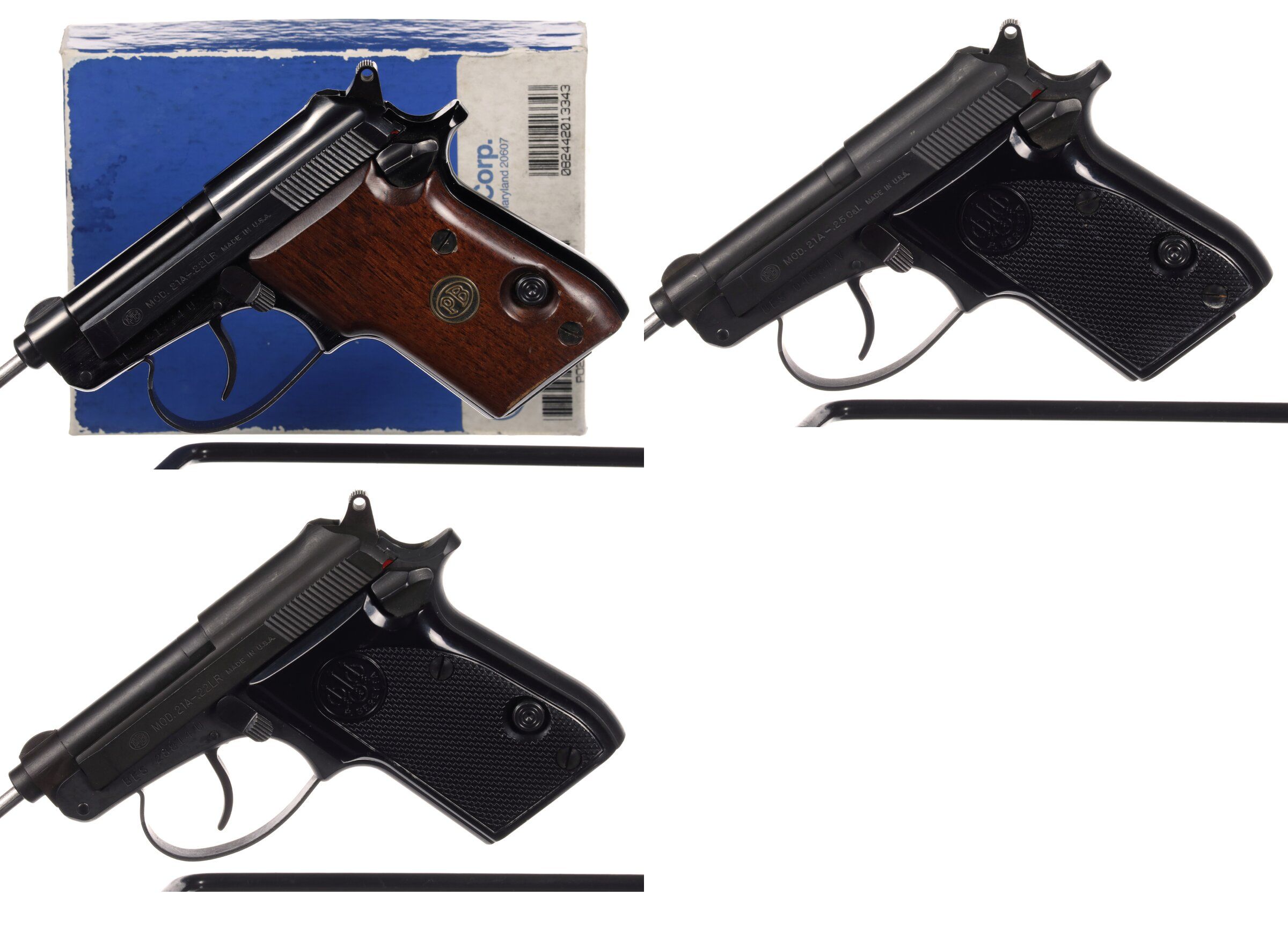 Three Beretta Model 21A Semi-Automatic Pistols | Rock Island Auction