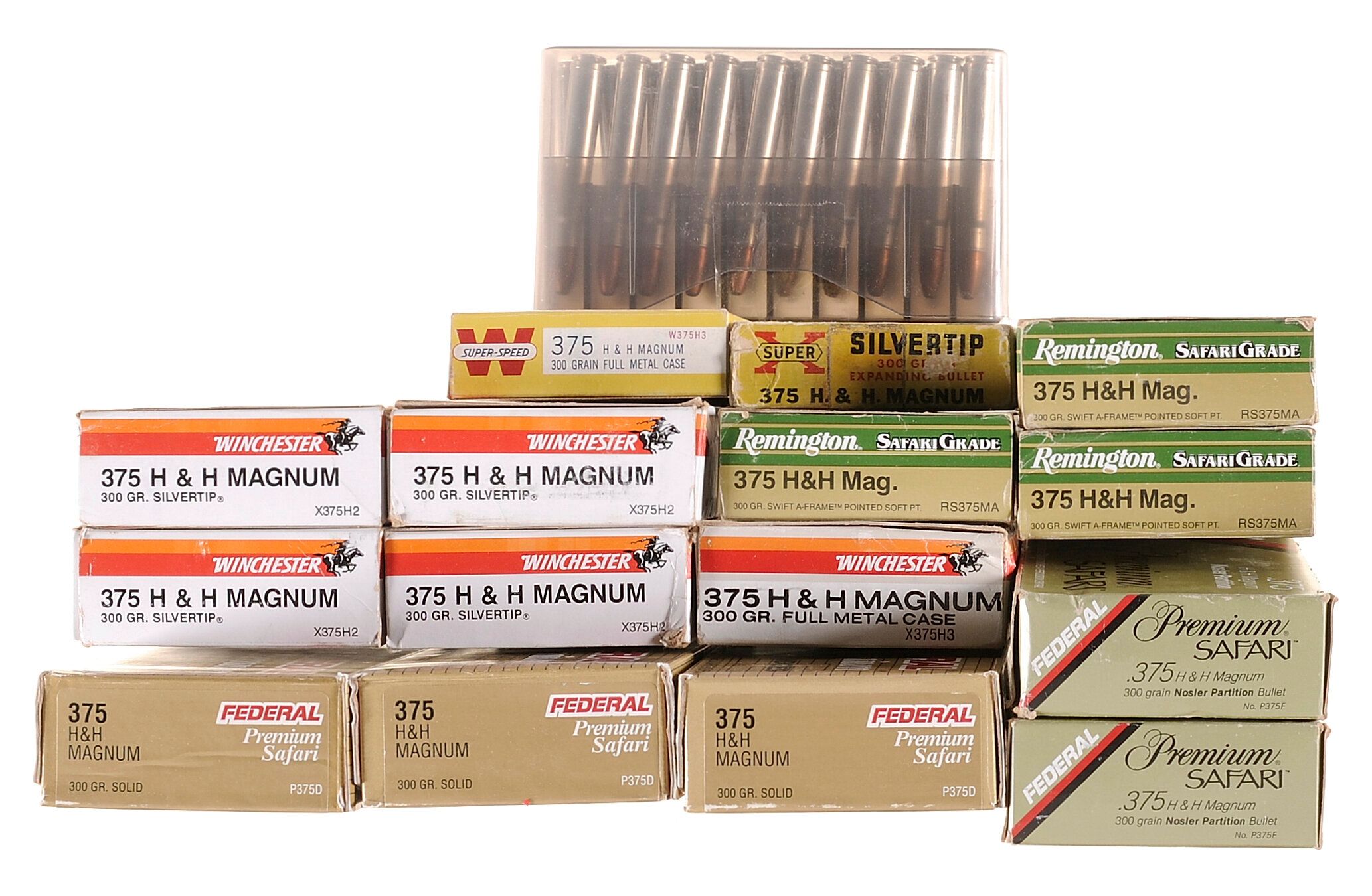Group of Assorted .375 H&H Magnum Ammunition | Rock Island Auction