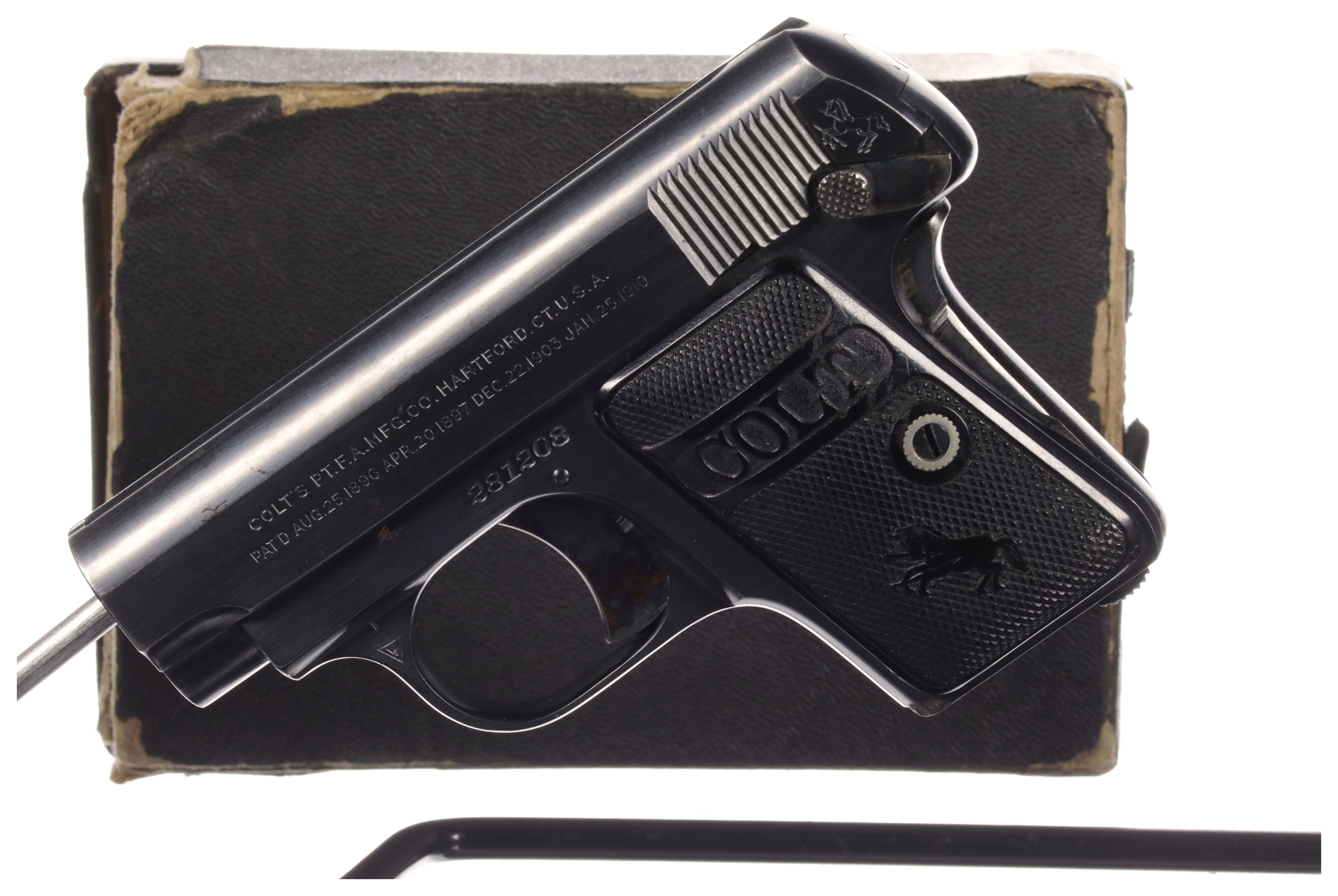 Colt Model 1908 Vest Pocket Semi-Automatic Pistol with Box | Rock ...