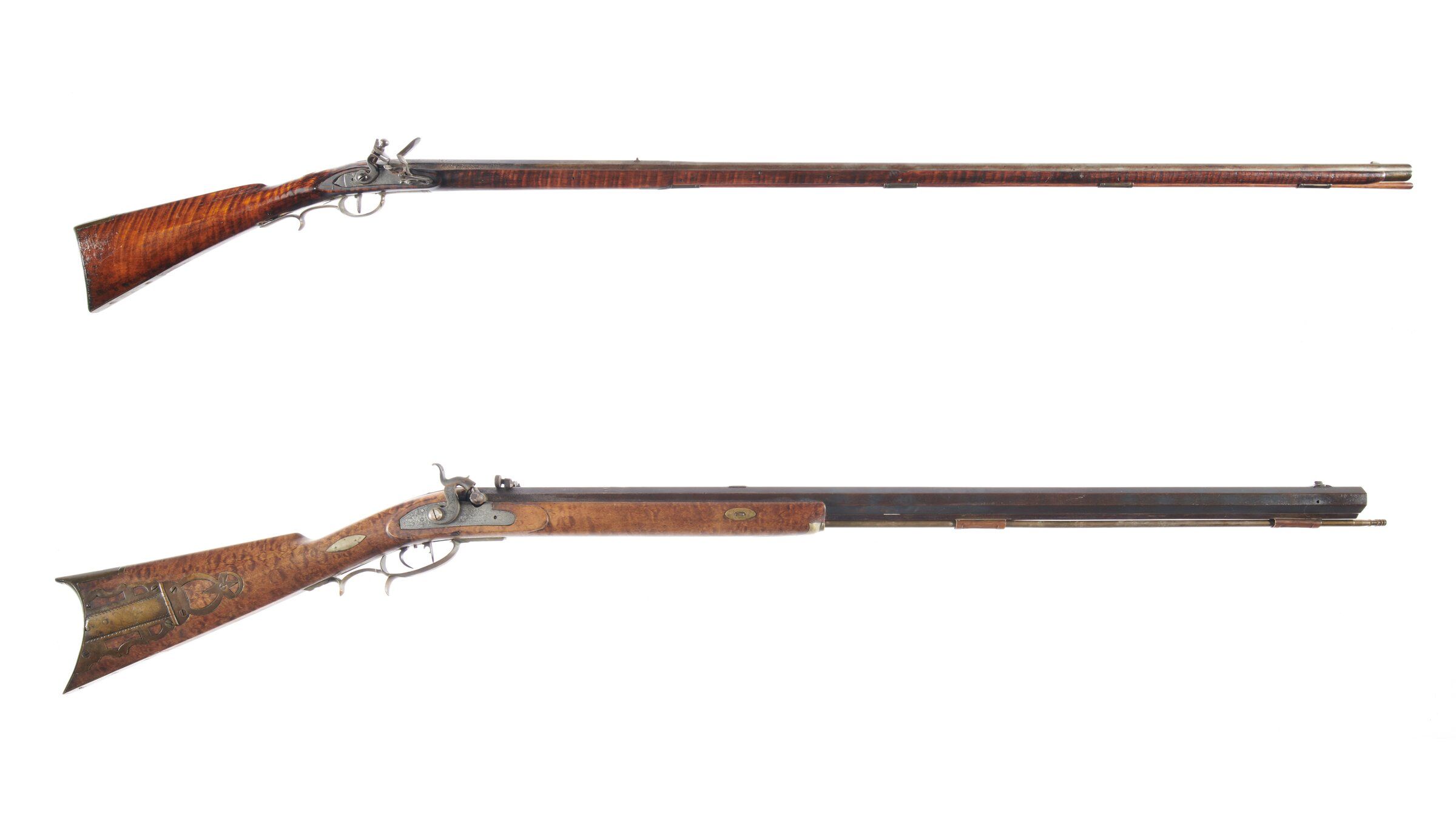 Two American Muzzle Loading Long Guns | Rock Island Auction