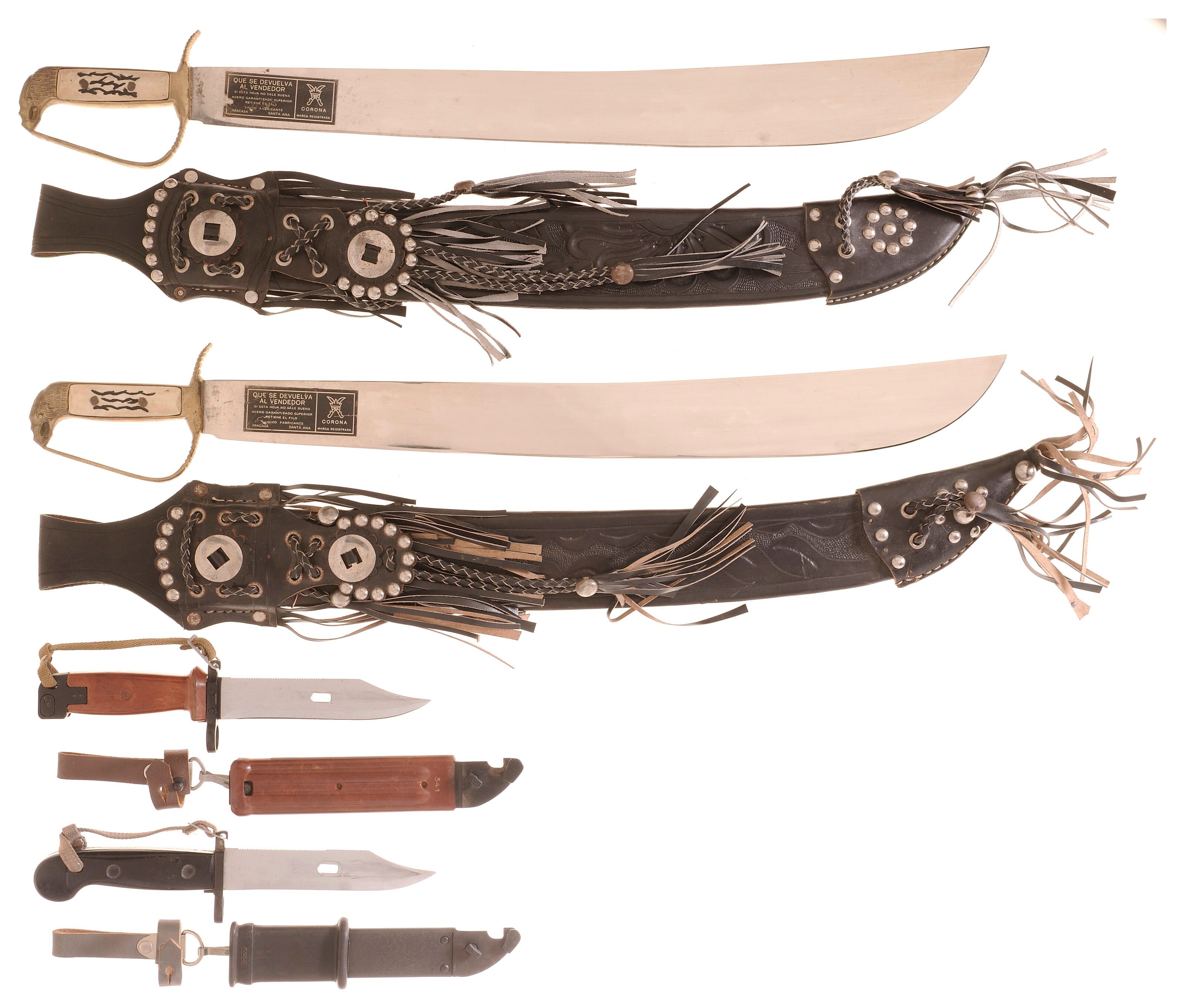 Two Corona Machetes and Two Eastern European Bayonets | Rock Island Auction