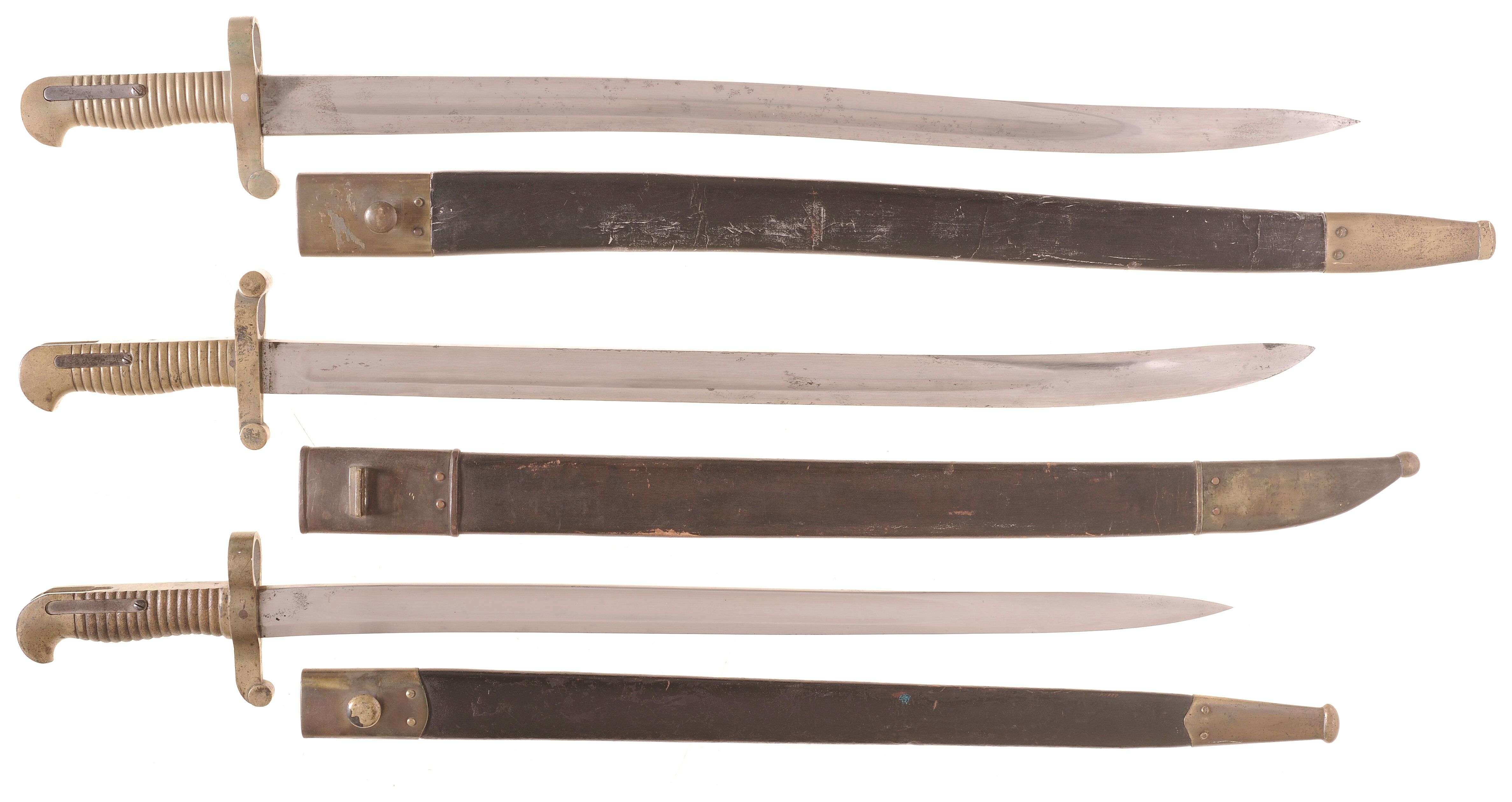 Three Saber Bayonets with Sheaths | Rock Island Auction