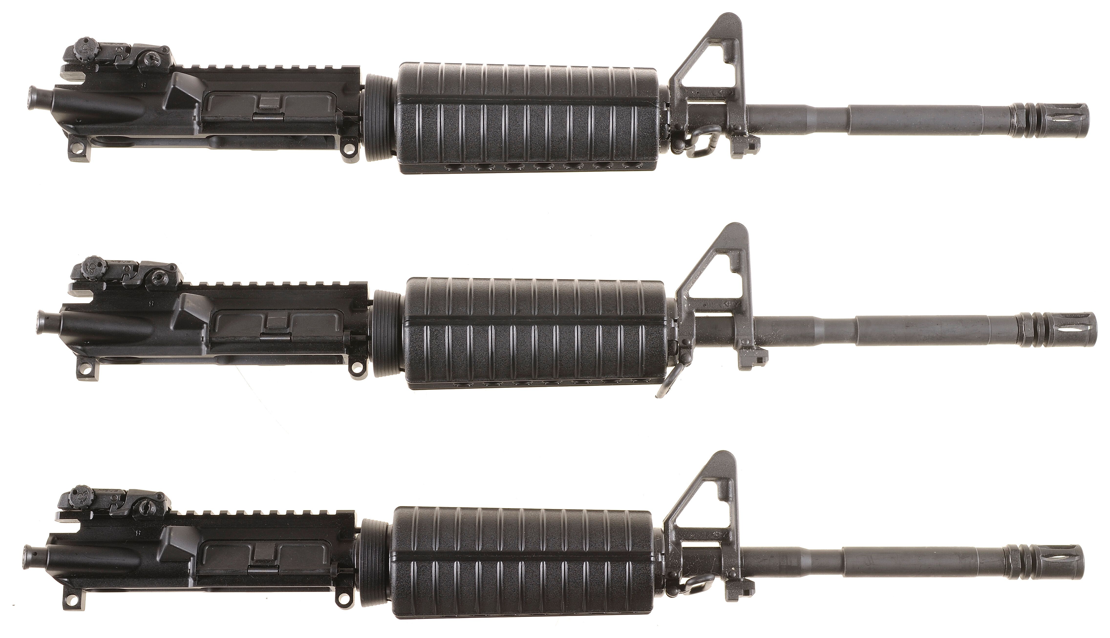 Three Colt AR15 Style Upper Receivers | Rock Island Auction