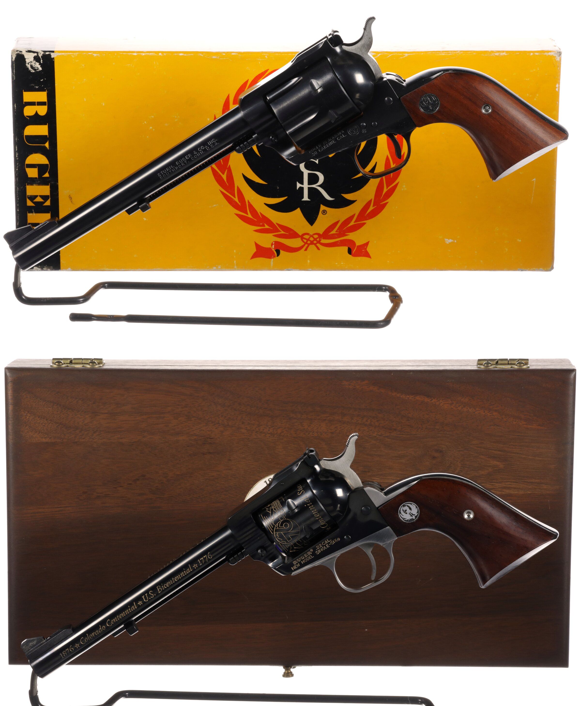 Two Ruger Single Action Revolvers with Boxes | Rock Island Auction