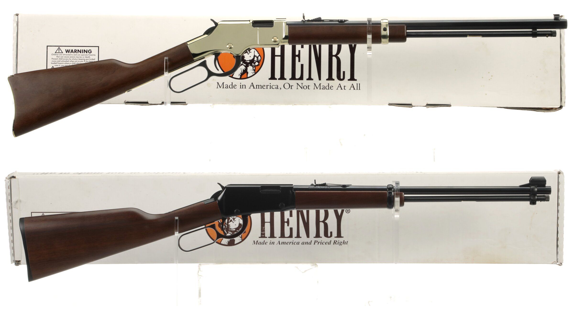 Two Henry Repeating Arms Lever Action Rifles with Boxes | Rock Island ...