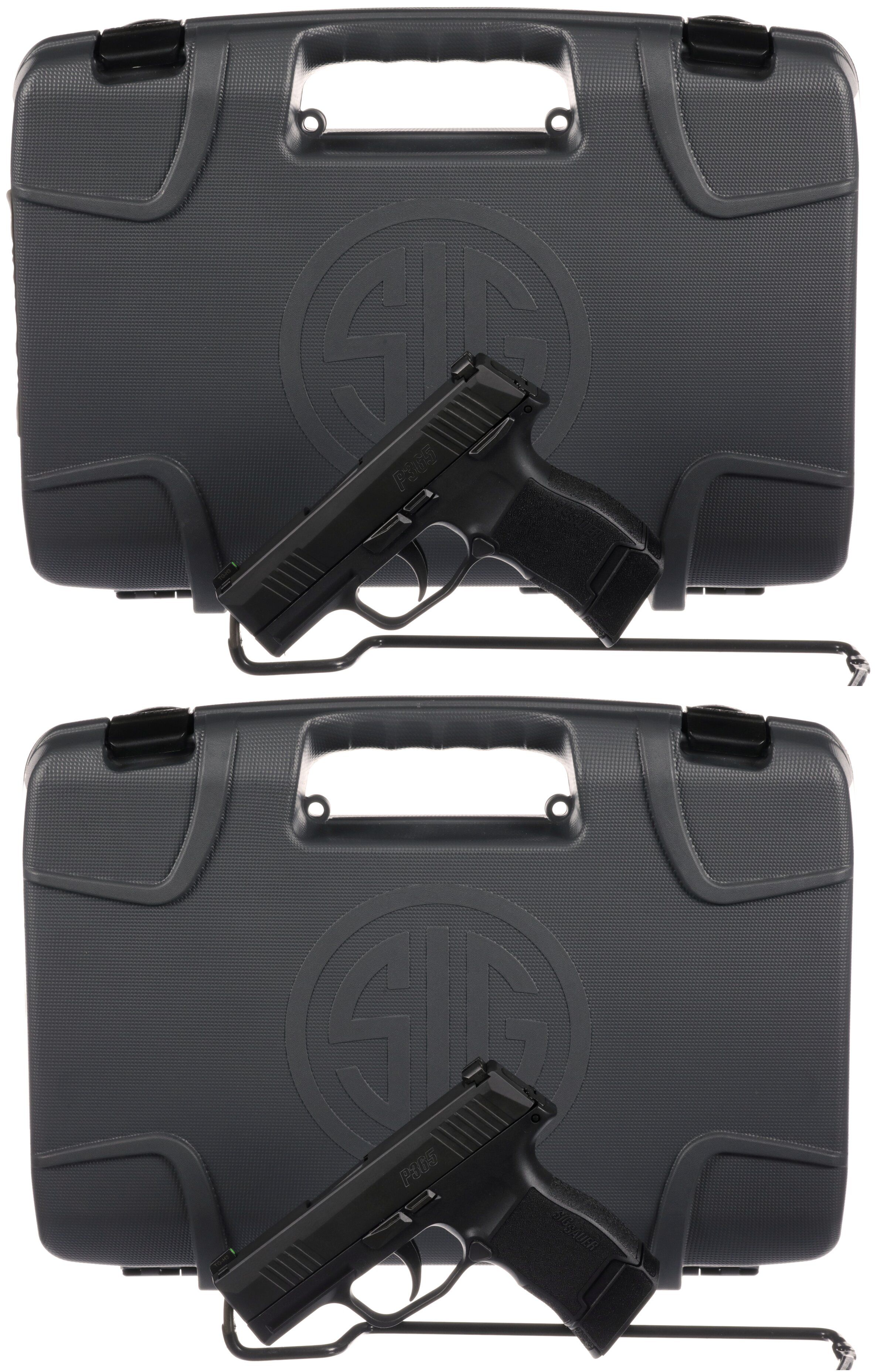 Two Sig Sauer P365 Tac-Pac Semi-Automatic Pistols with Cases | Rock ...