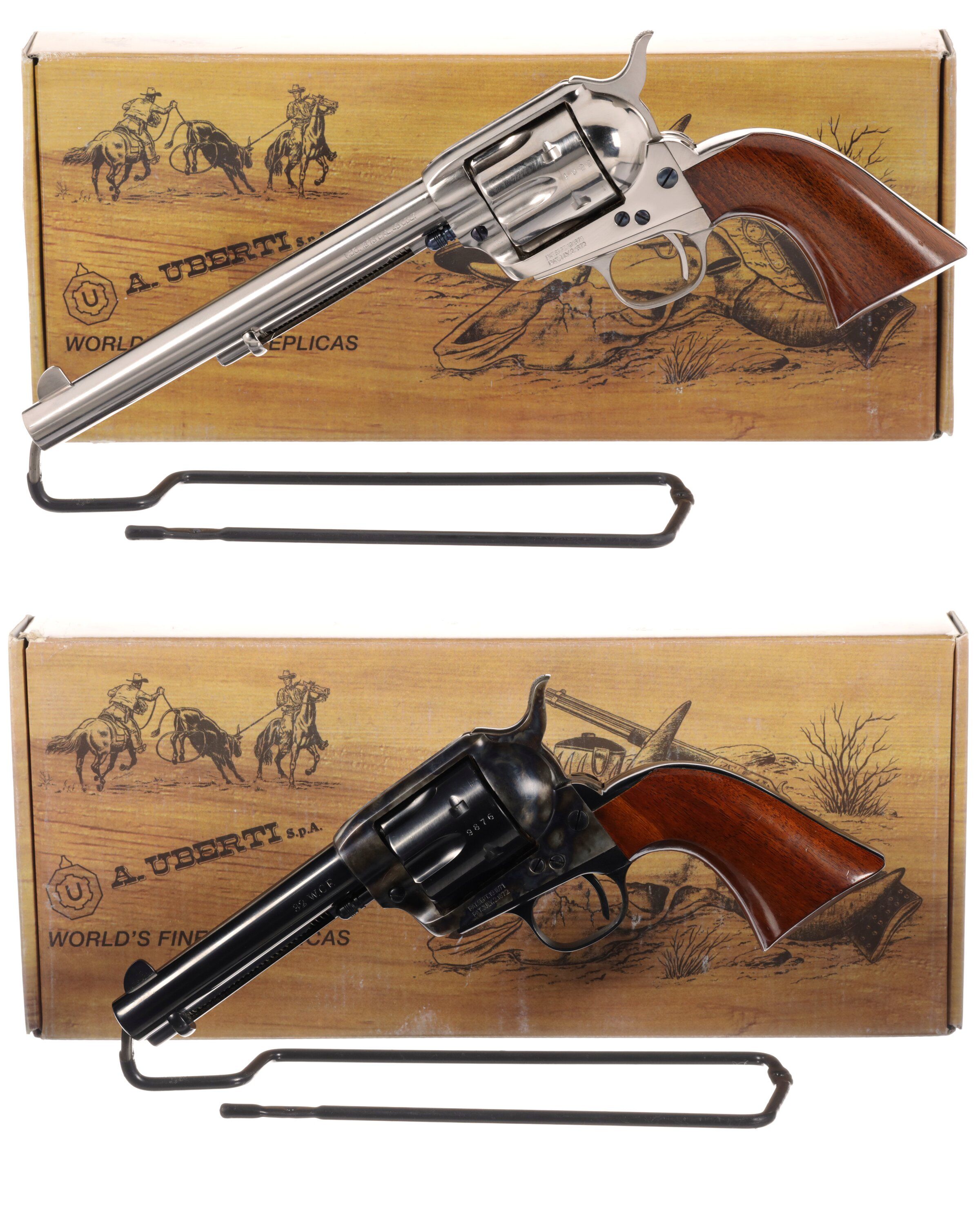 Two Uberti Model 1873 Single Action Revolvers with Boxes | Rock Island ...