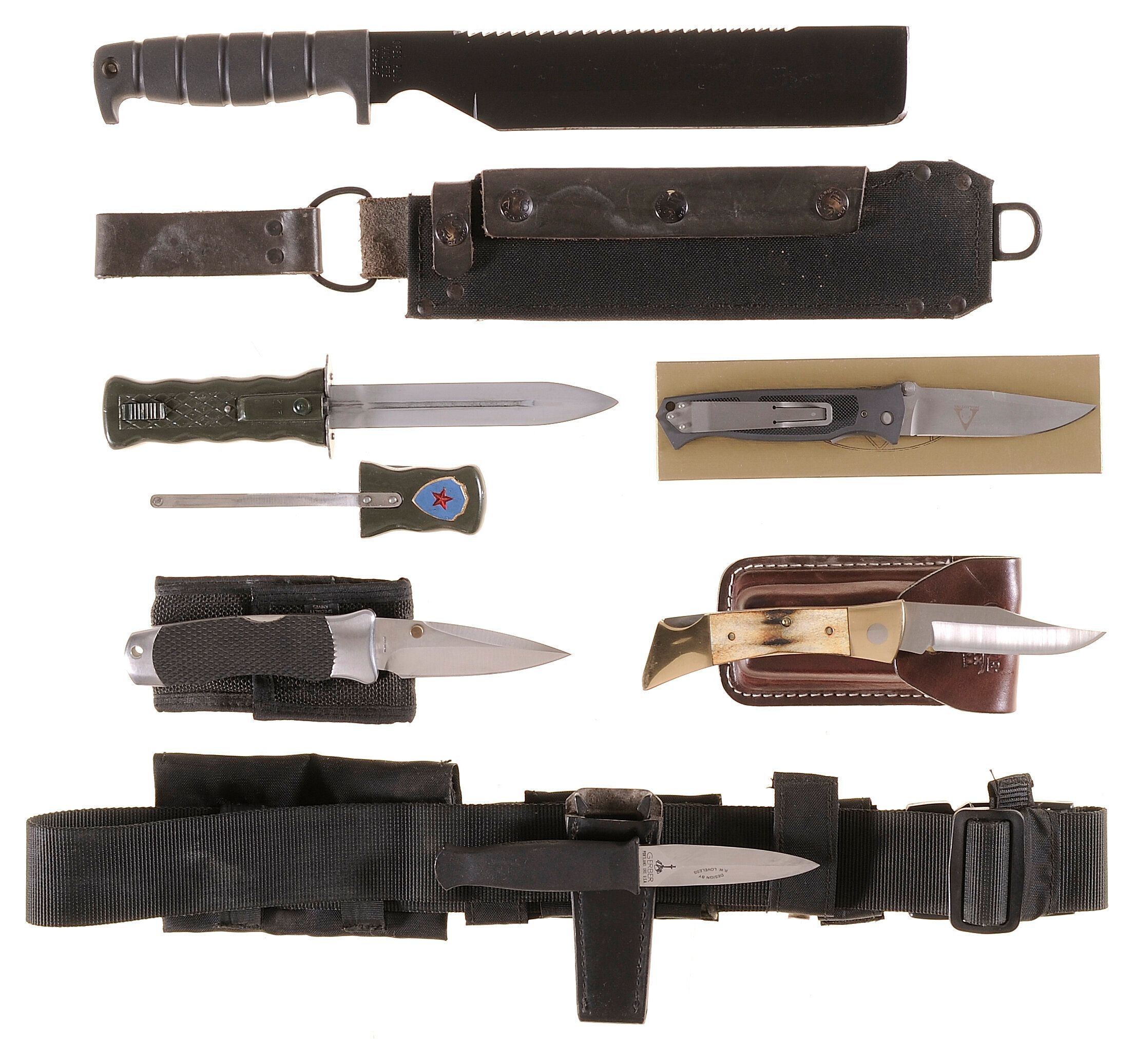 Six Assorted Edged Weapons | Rock Island Auction
