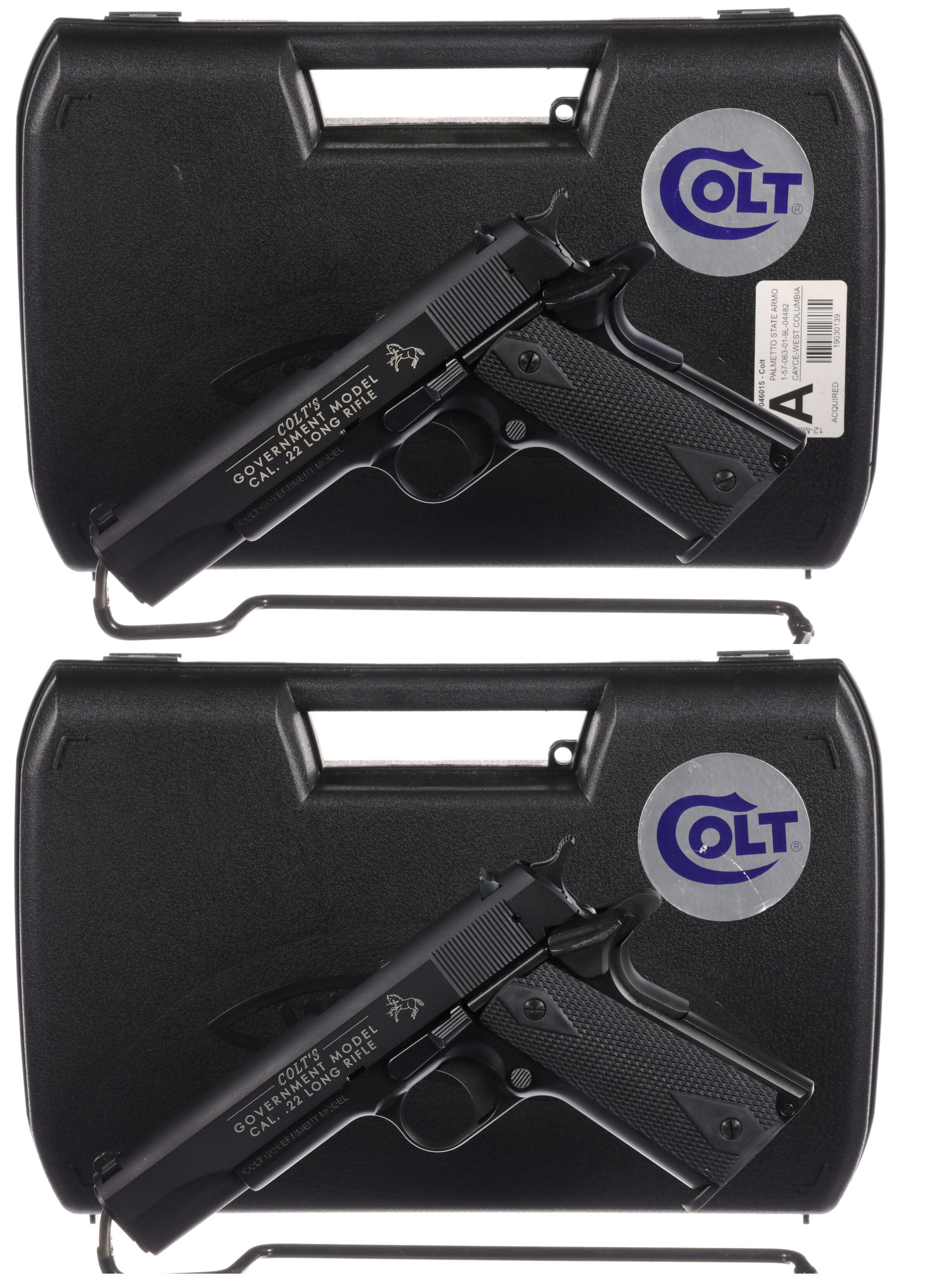 Two Colt/Walther Government Model Pistols with Cases | Rock Island Auction