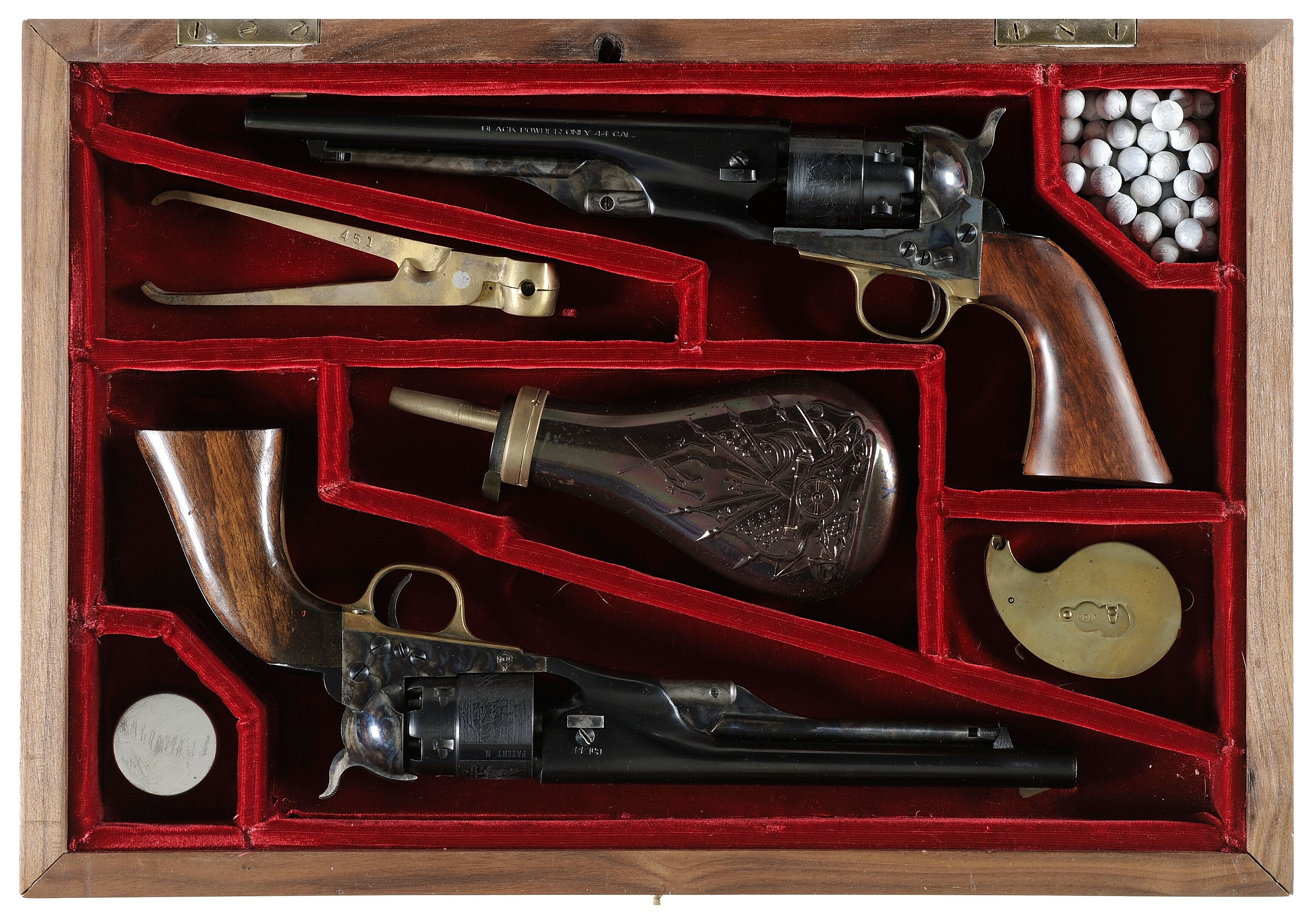 Two Italian Reproduction Model 1860 Percussion Revolvers | Rock Island ...