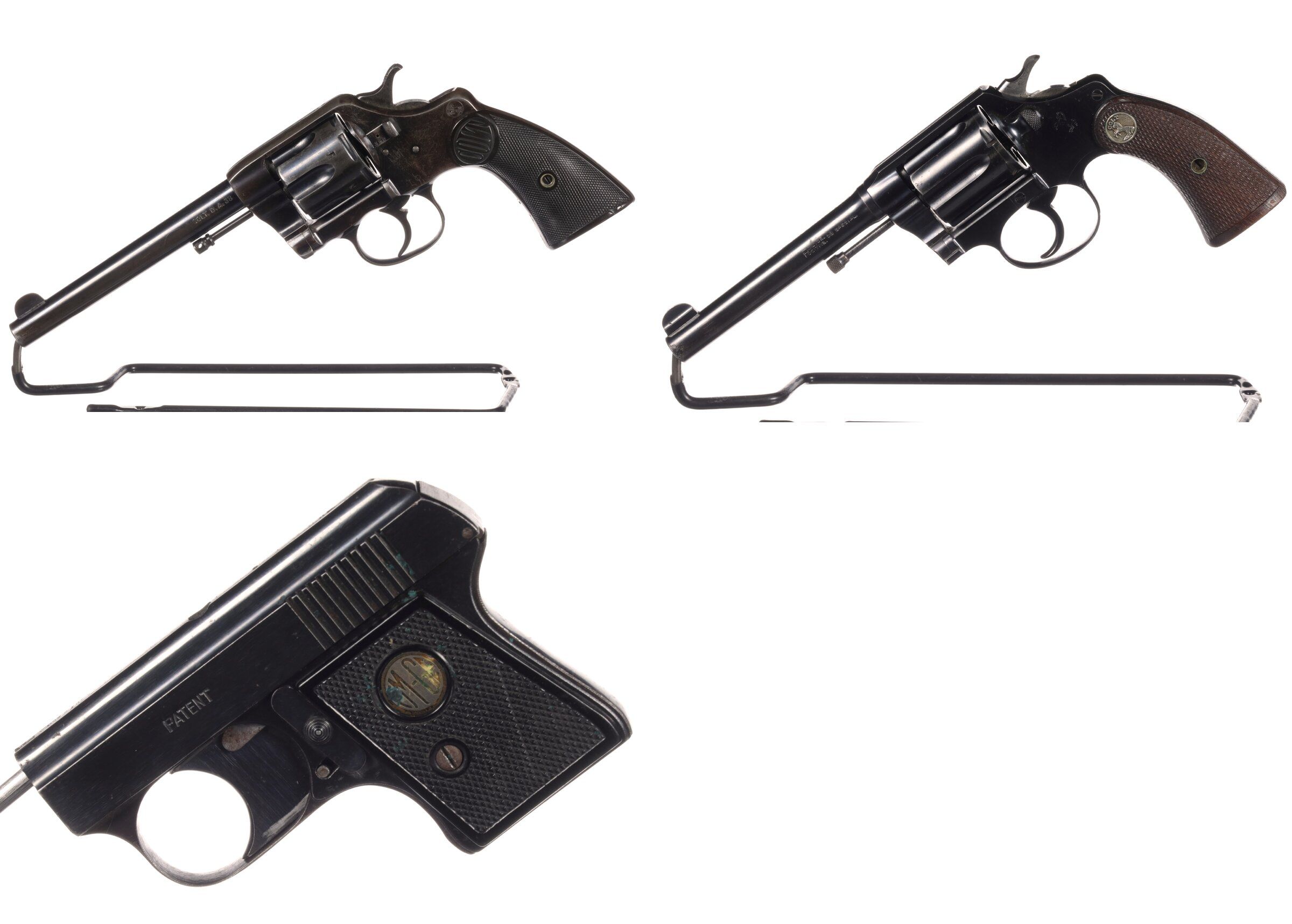 Two Double Action Revolvers and One Blank Fire Pistol | Rock Island Auction