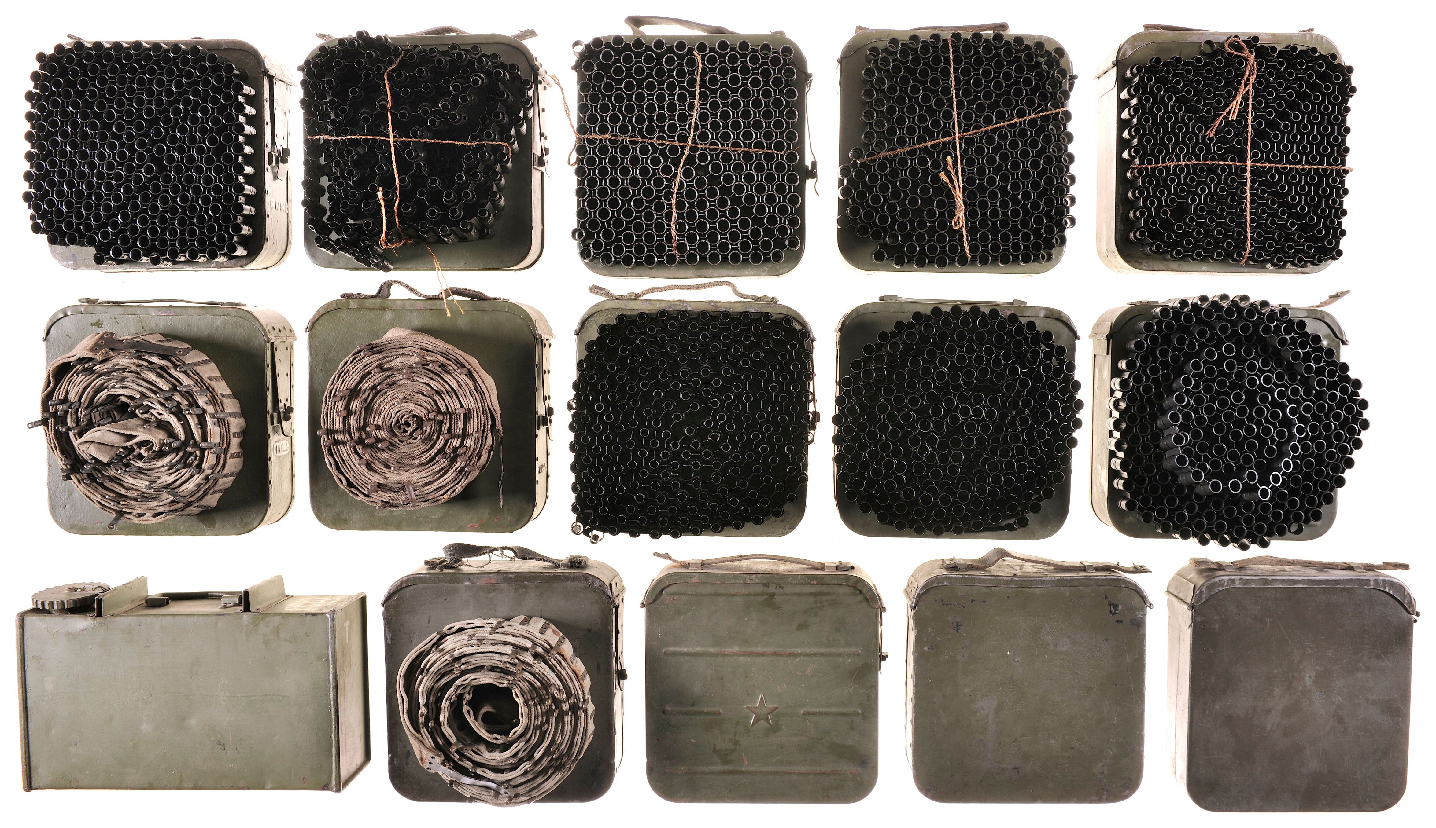 Maxim Machine Gun Ammo and Water Cans | Rock Island Auction