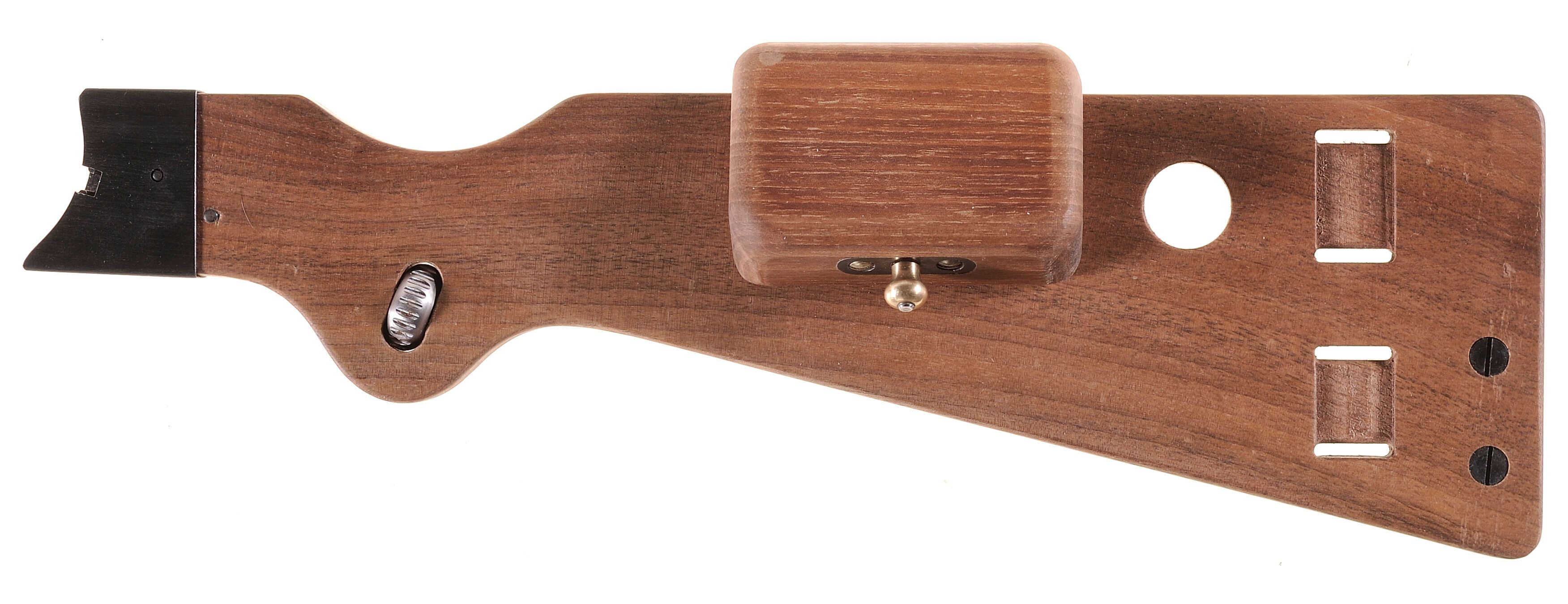 Reproduction Shoulder Stock for a Borchardt Pistol | Rock Island Auction