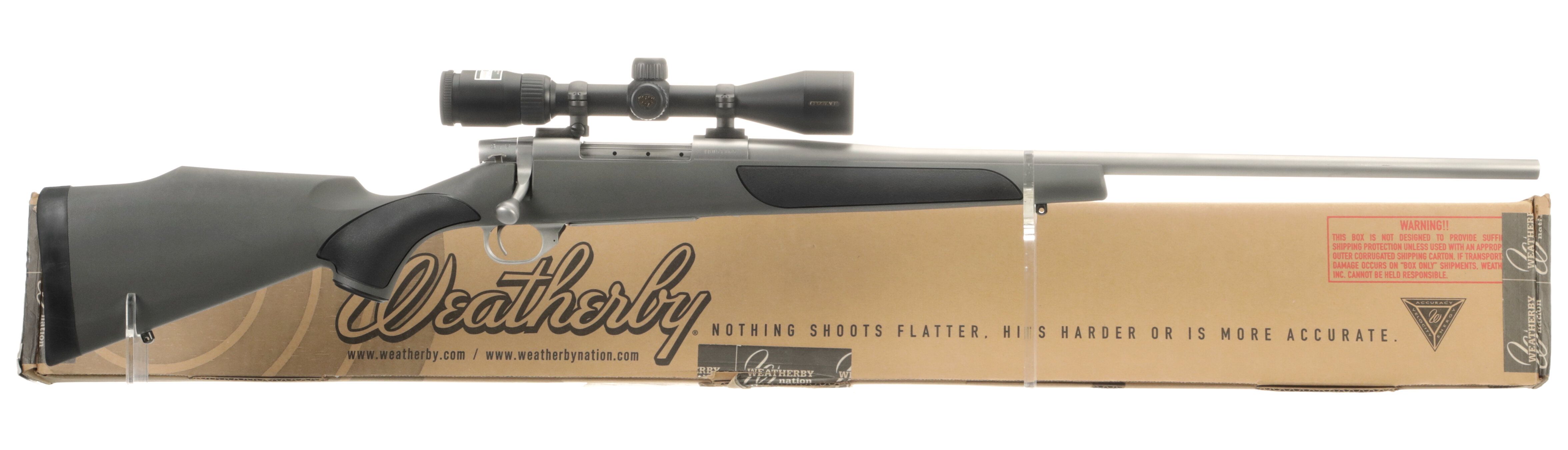 Weatherby Vanguard Stainless Rifle with Box and Scope | Rock Island Auction