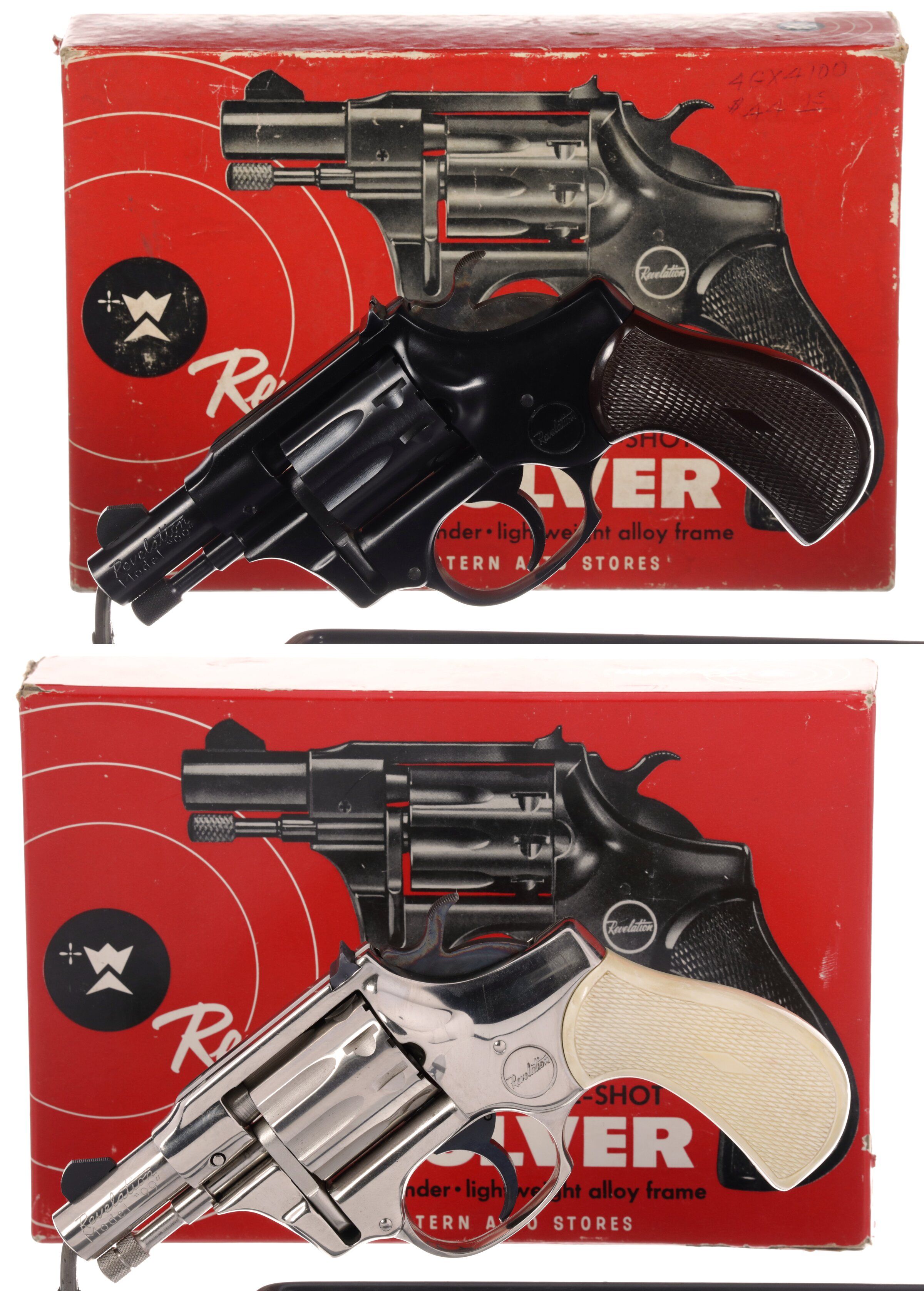 Two Western Auto Supply Revelation Model 99 Revolvers with Boxes | Rock ...