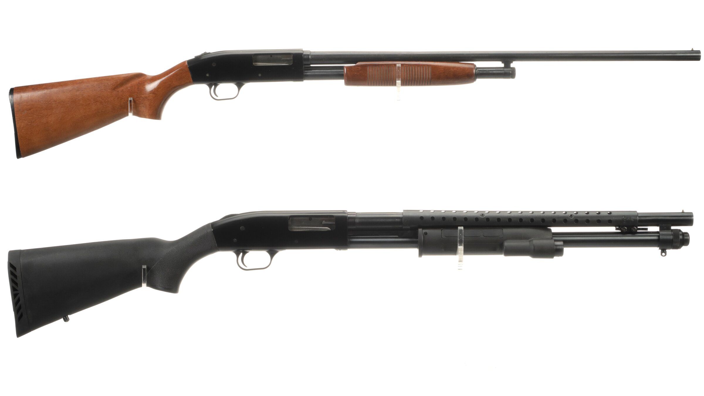 Two Slide Action Shotguns | Rock Island Auction