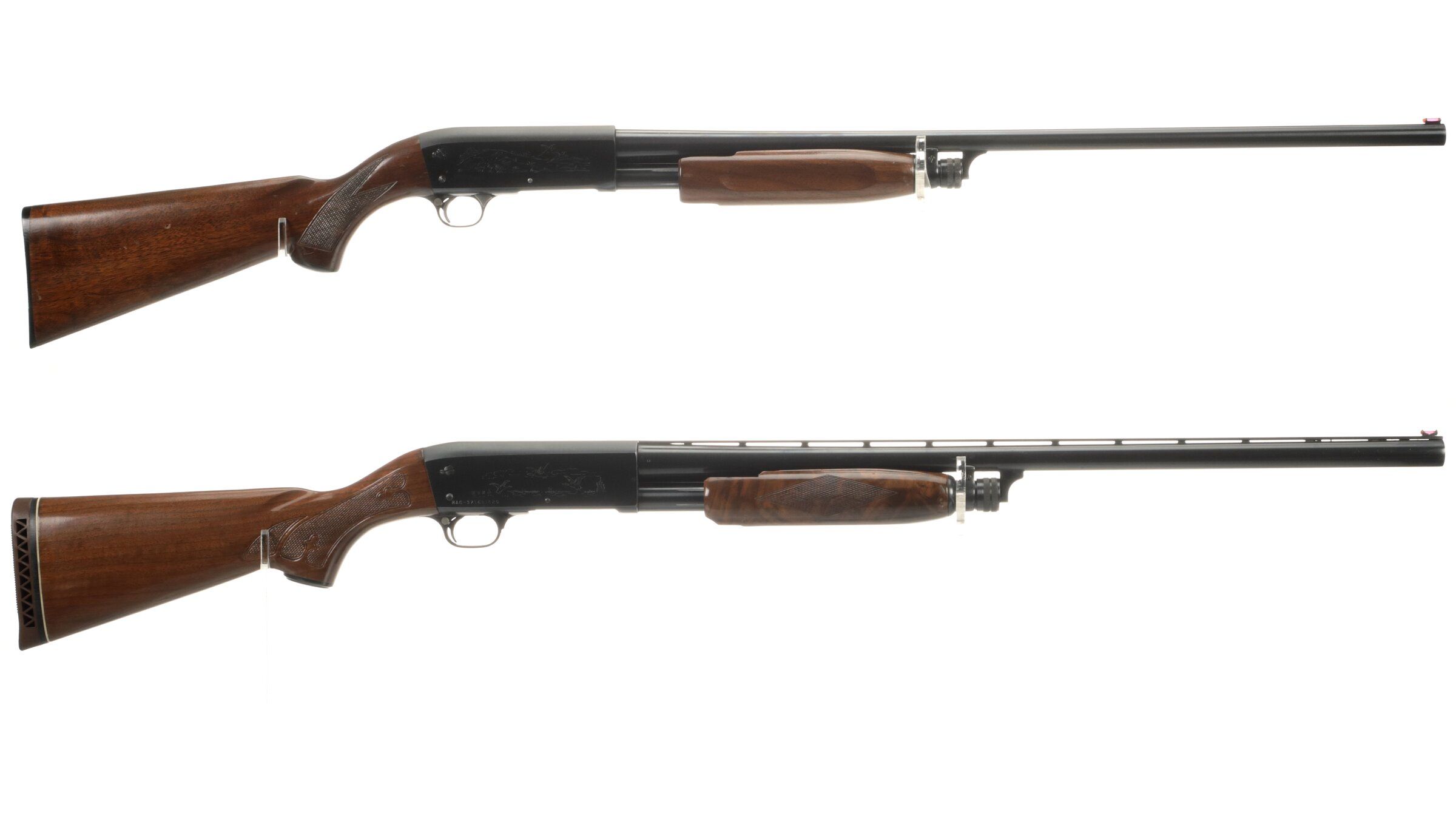 Two Ithaca Model 37 Slide Action Shotguns | Rock Island Auction