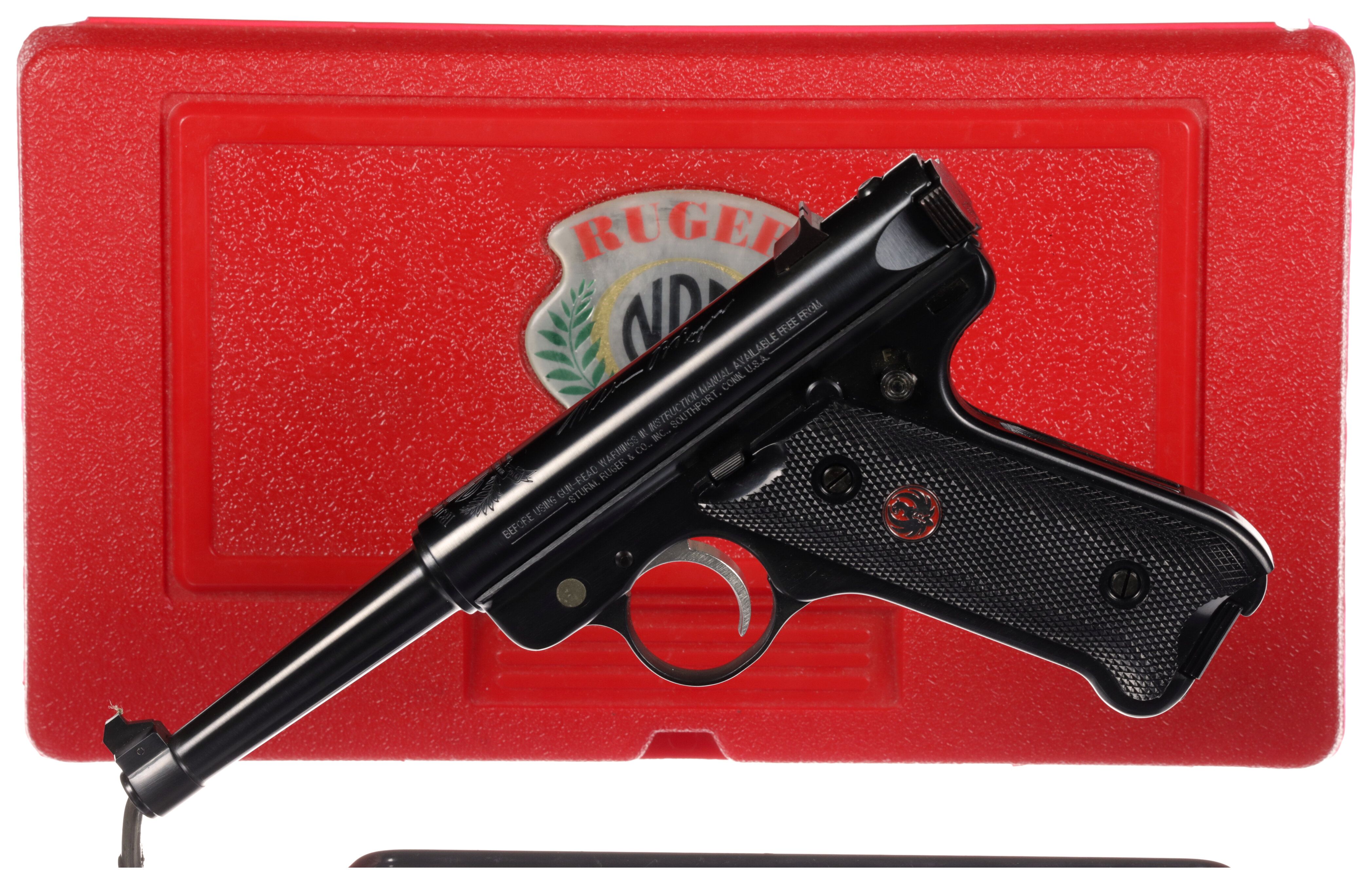 Ruger Mark II NRA William B. Ruger Endowment Pistol with Case | Rock ...