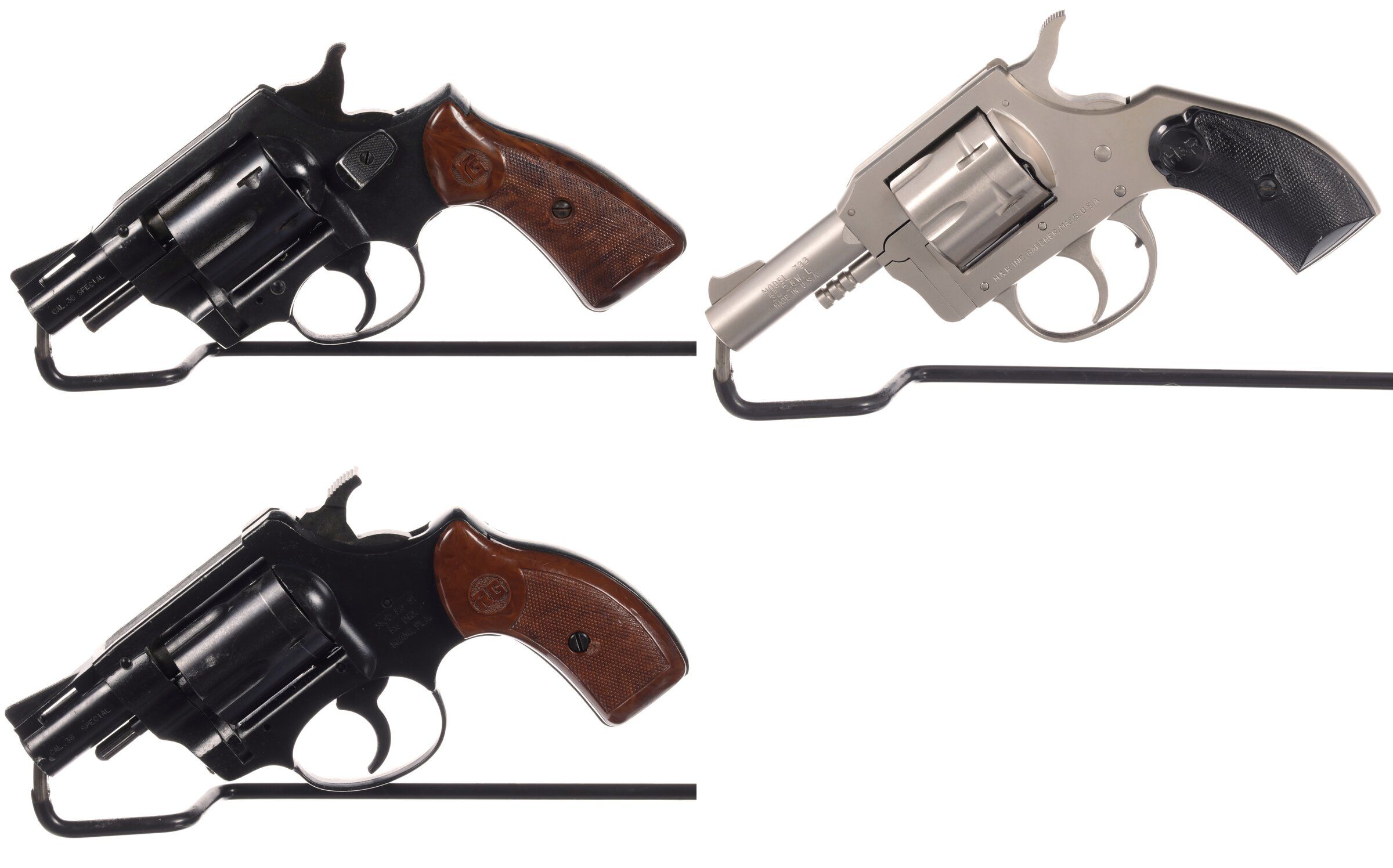 Three Double Action Revolvers | Rock Island Auction