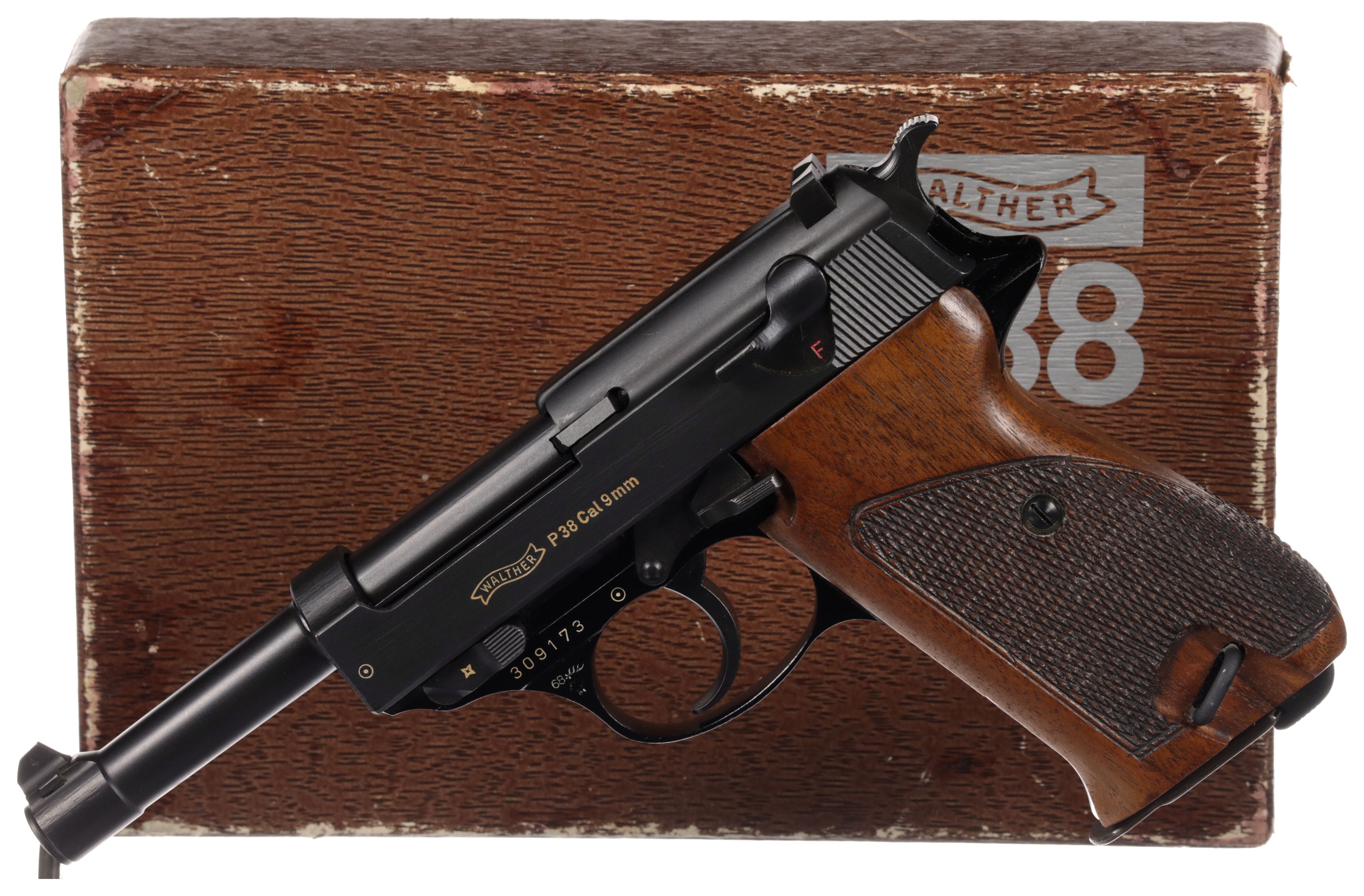 Commercial Walther P-38 Semi-Automatic Pistol with Box | Rock Island ...