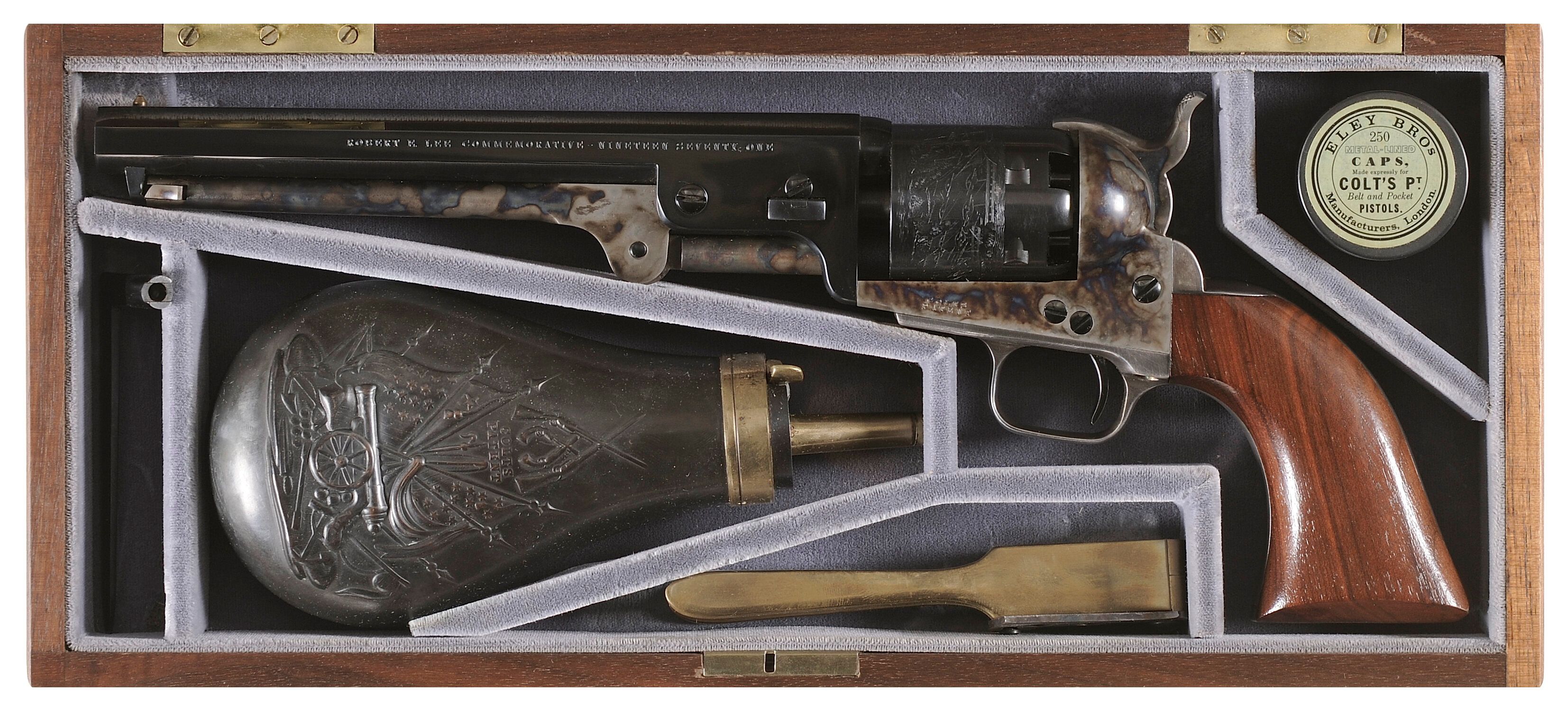 Cased Colt Model 1851 Navy Robert E. Lee Commemorative Revolver | Rock ...