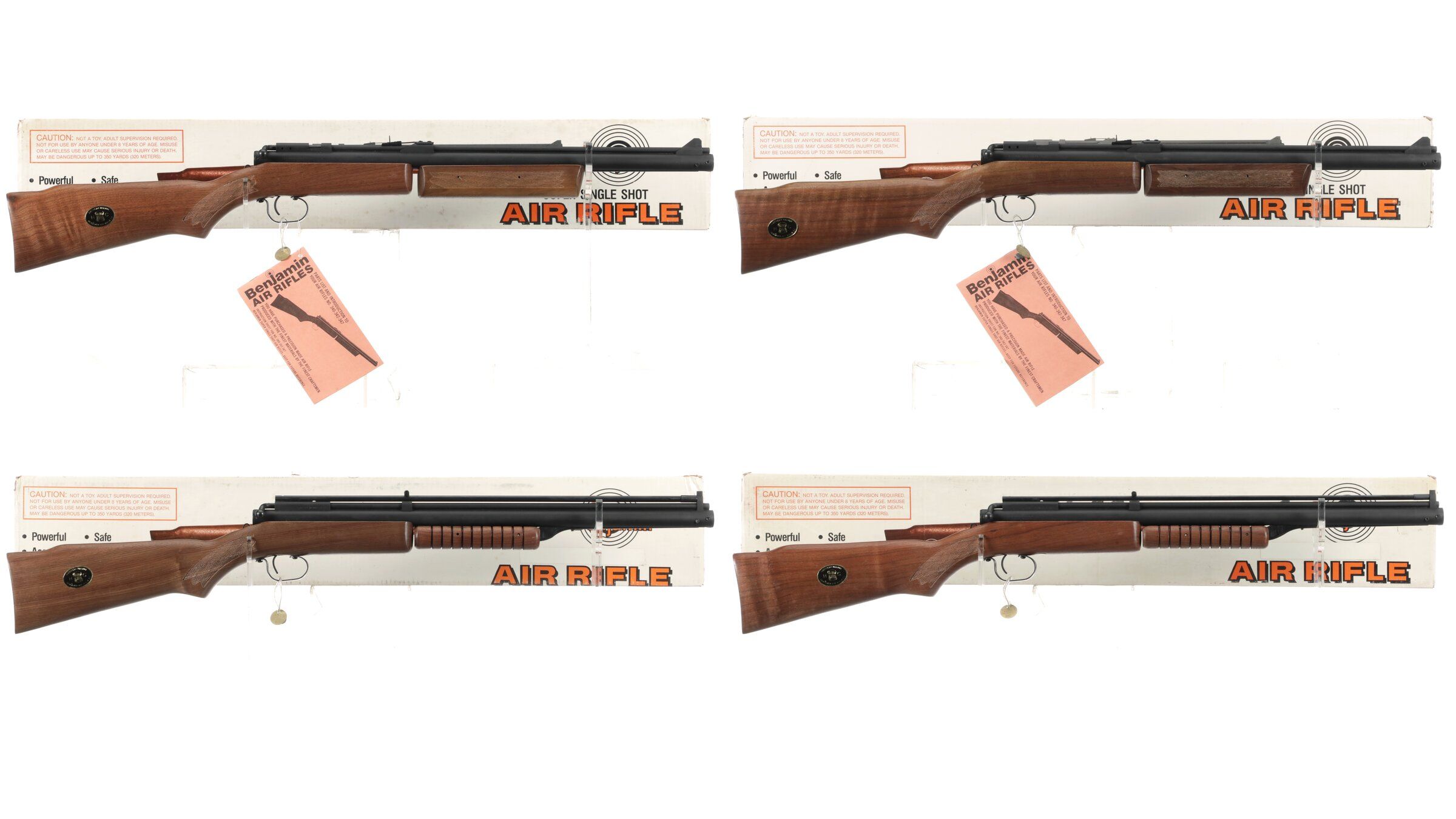 Four Benjamin Pump Air-Rifles with Boxes | Rock Island Auction