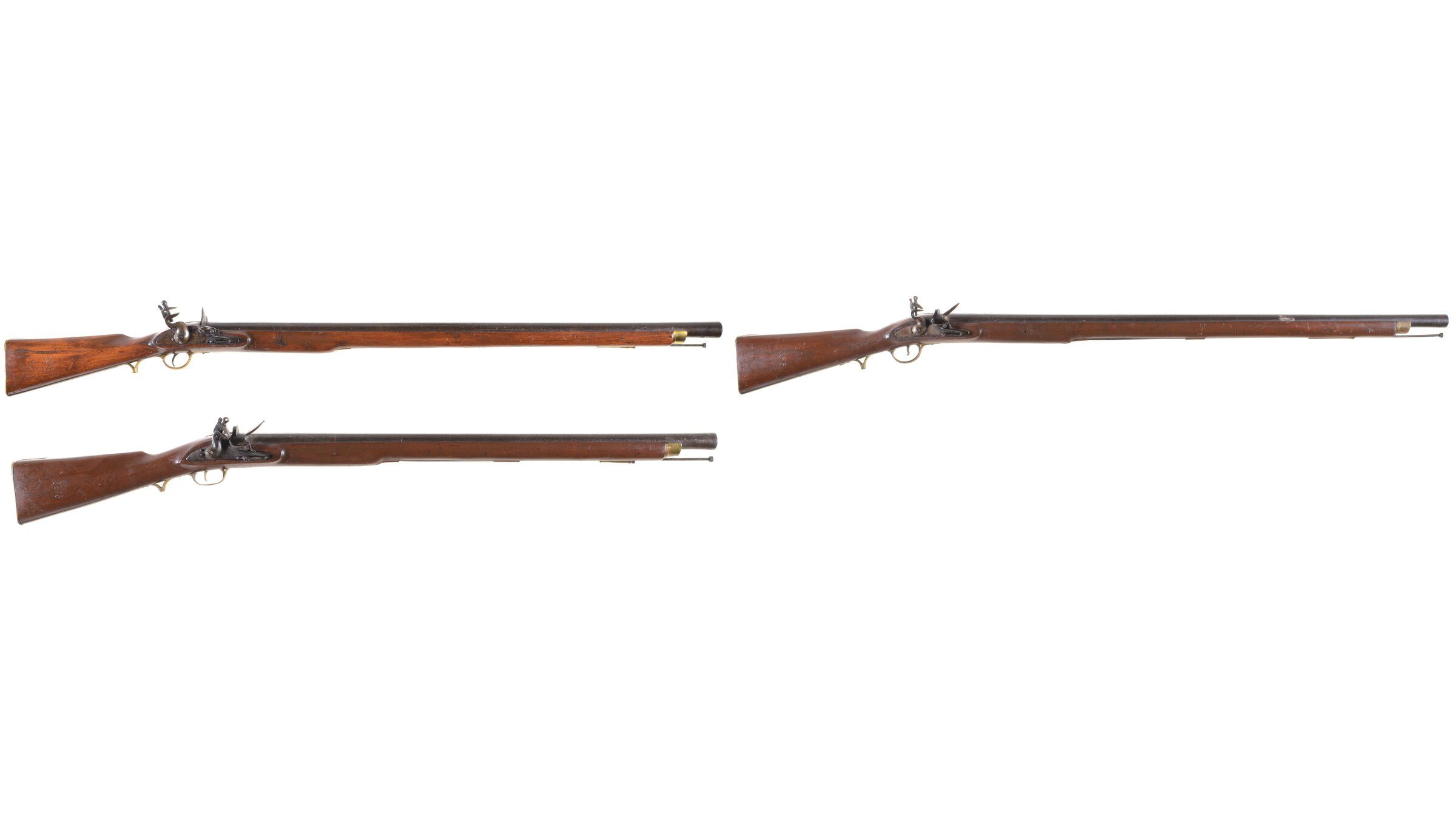 Three Unknown Flintlock Rifles | Rock Island Auction
