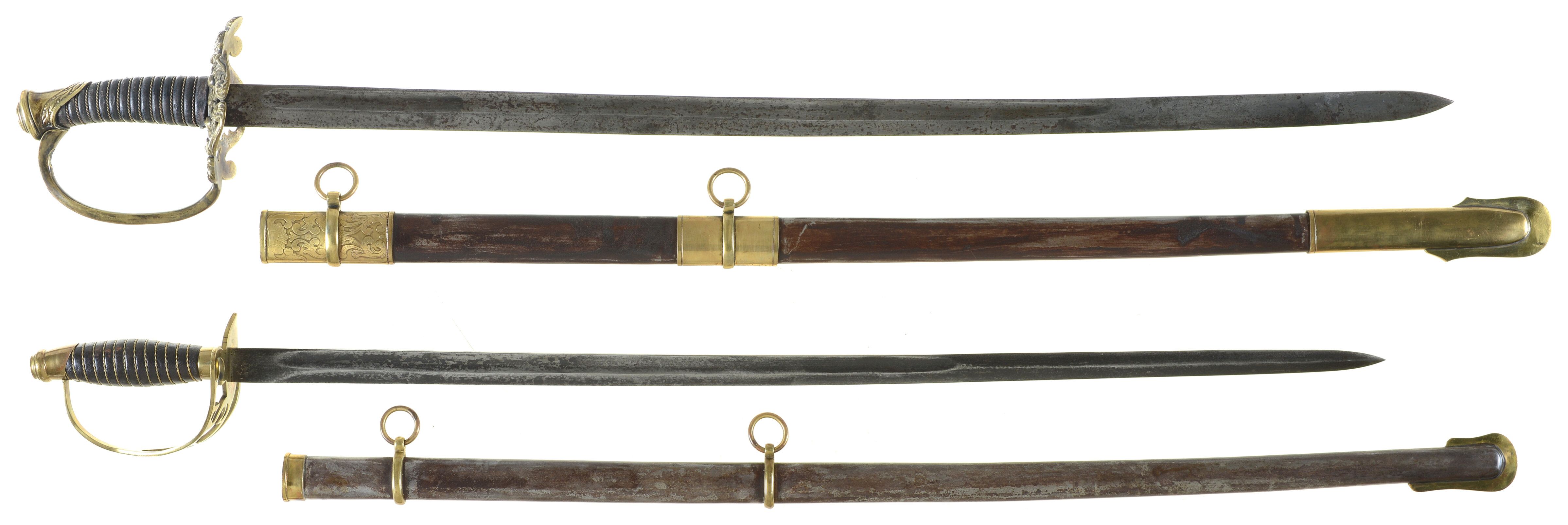 Two Confederate States Style Swords with Sheaths | Rock Island Auction