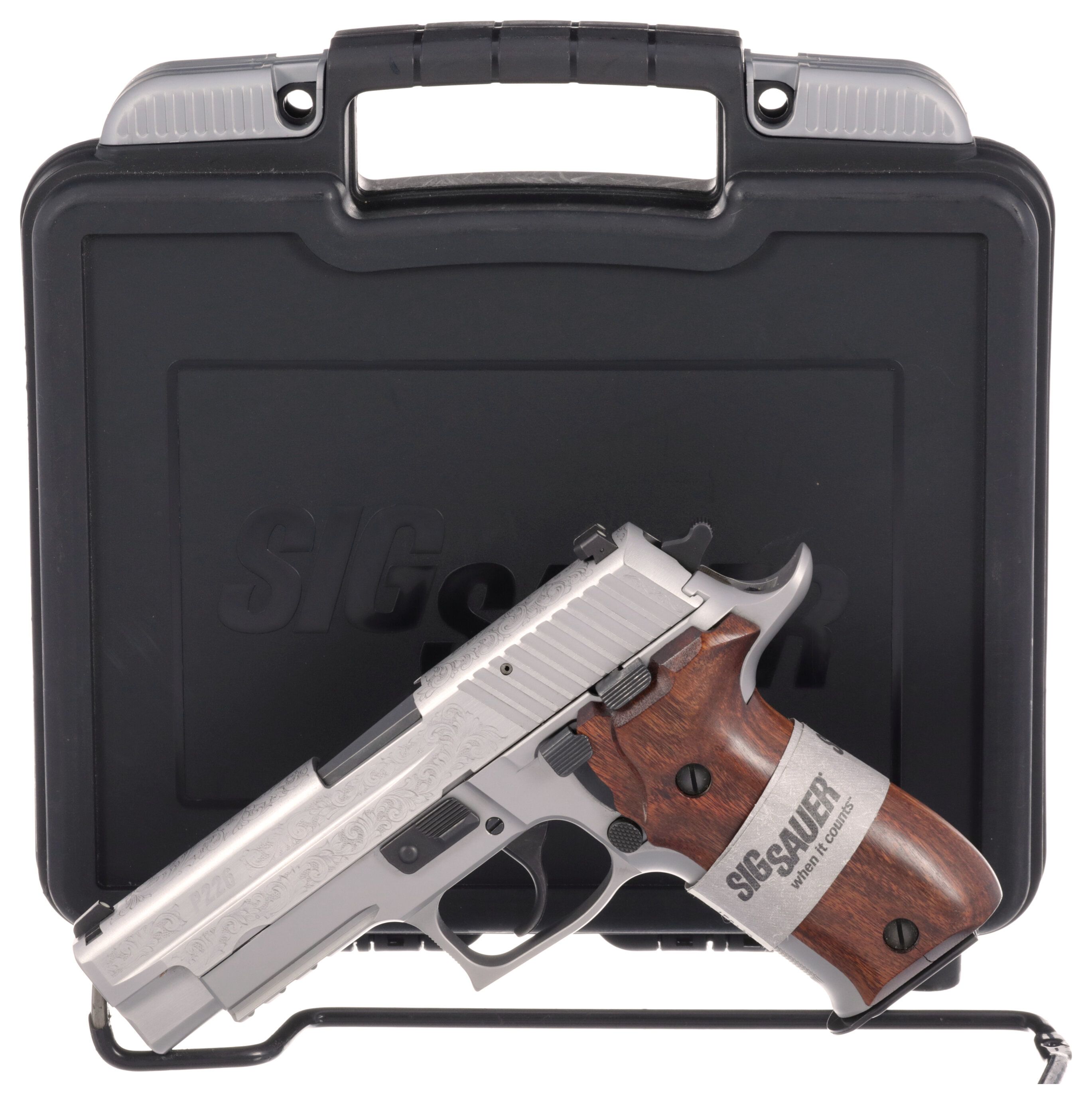 Engraved Sig Sauer P226 Semi-Automatic Pistol with Case | Rock Island ...