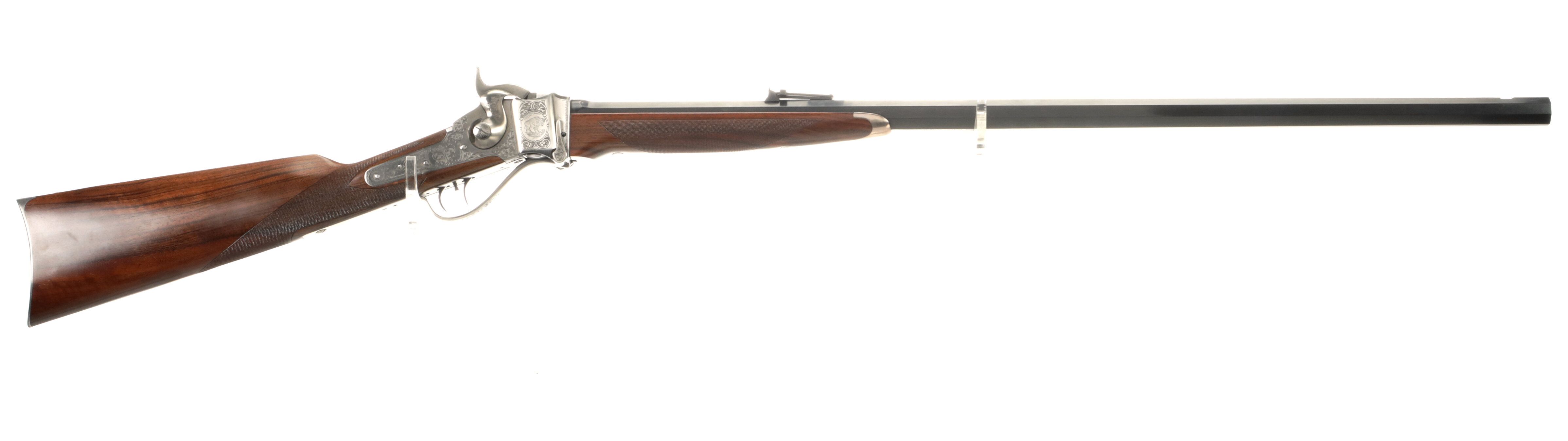 Engraved Pedersoli Model 1874 Deluxe Sporting Single Shot Rifle | Rock ...
