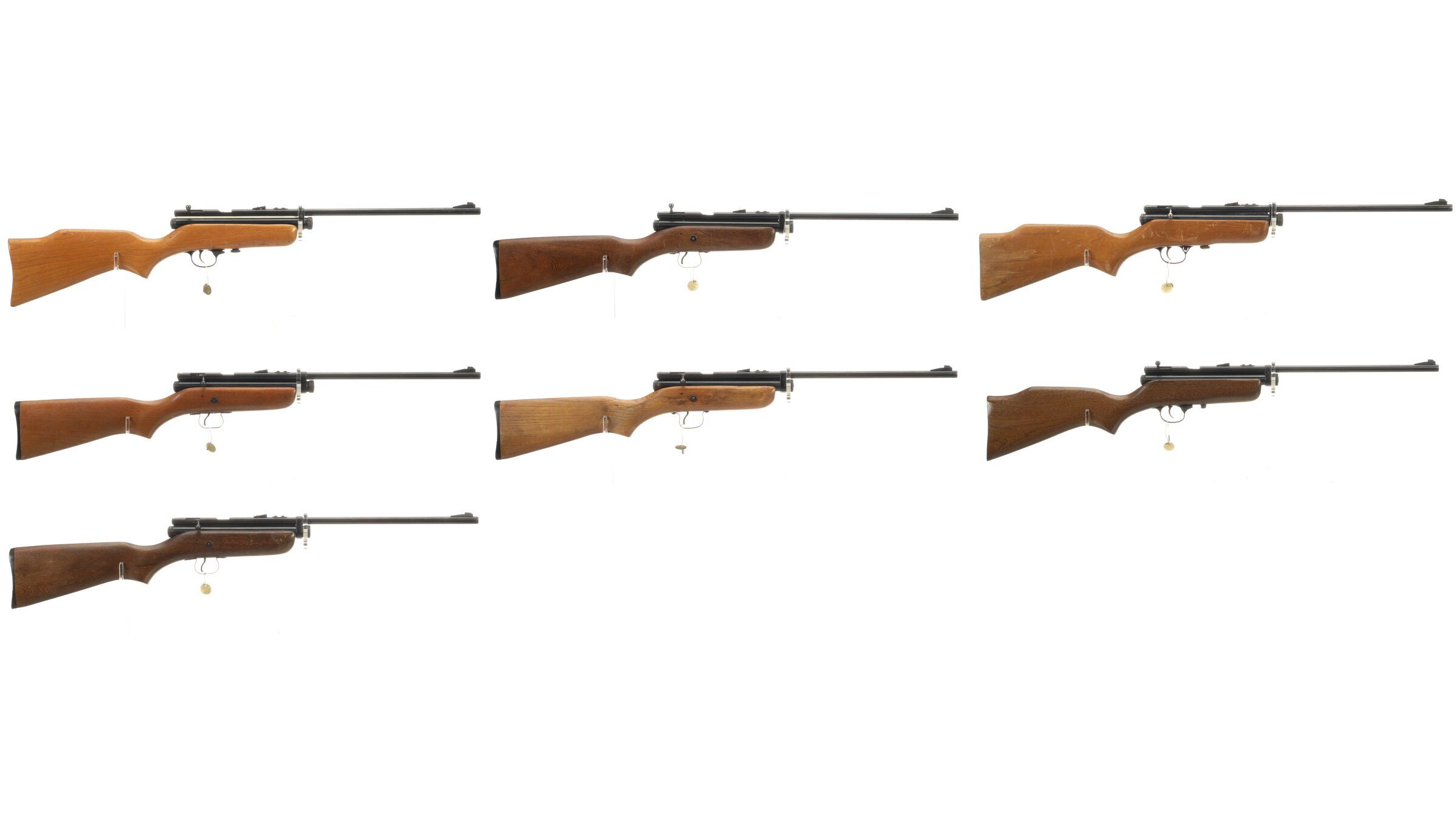 Seven Crosman 180 Style Bolt Action Air-Rifles | Rock Island Auction