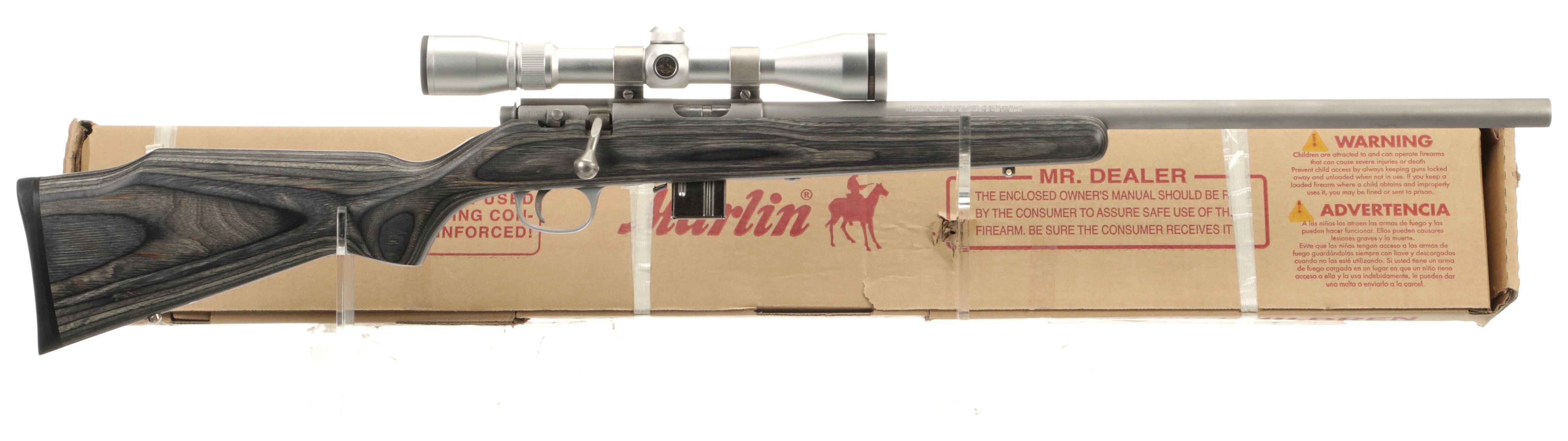 Marlin Model 17VS Bolt Action Rifle with Box and Scope | Rock Island ...