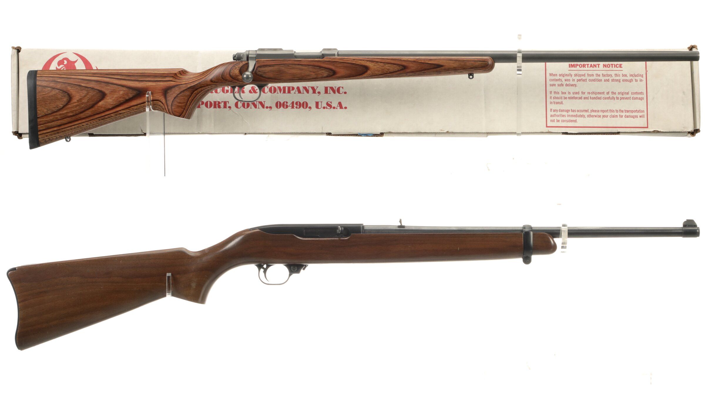 Two Ruger Rifles | Rock Island Auction