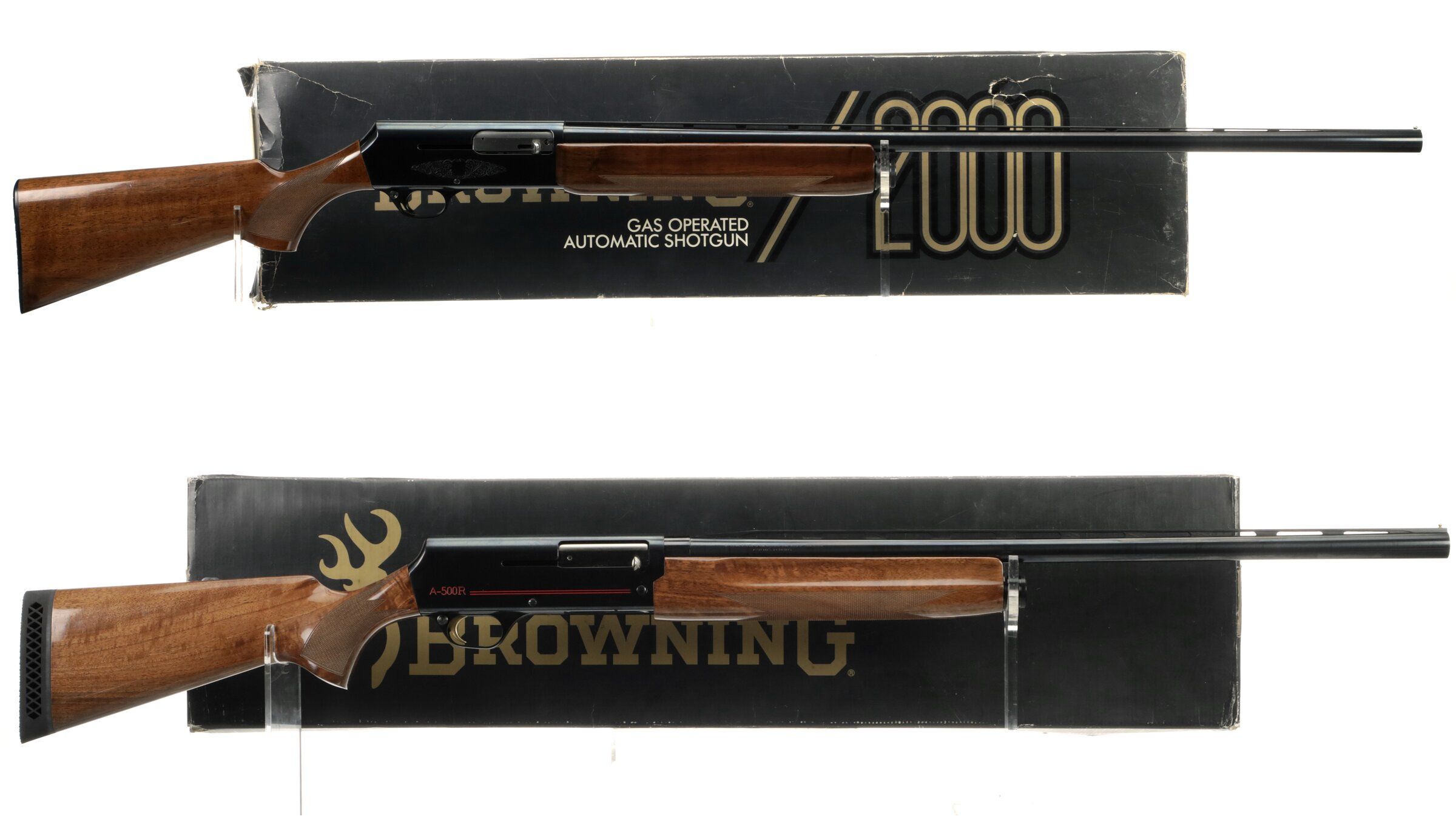 Two Browning Semi Automatic Shotguns With Boxes Rock Island Auction